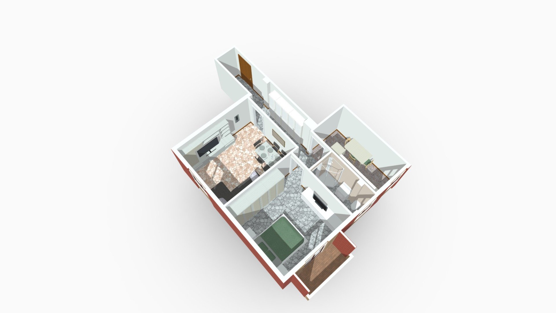 Via Codogno Milano bilocale - Download Free 3D model by Fabio Siccardi ...