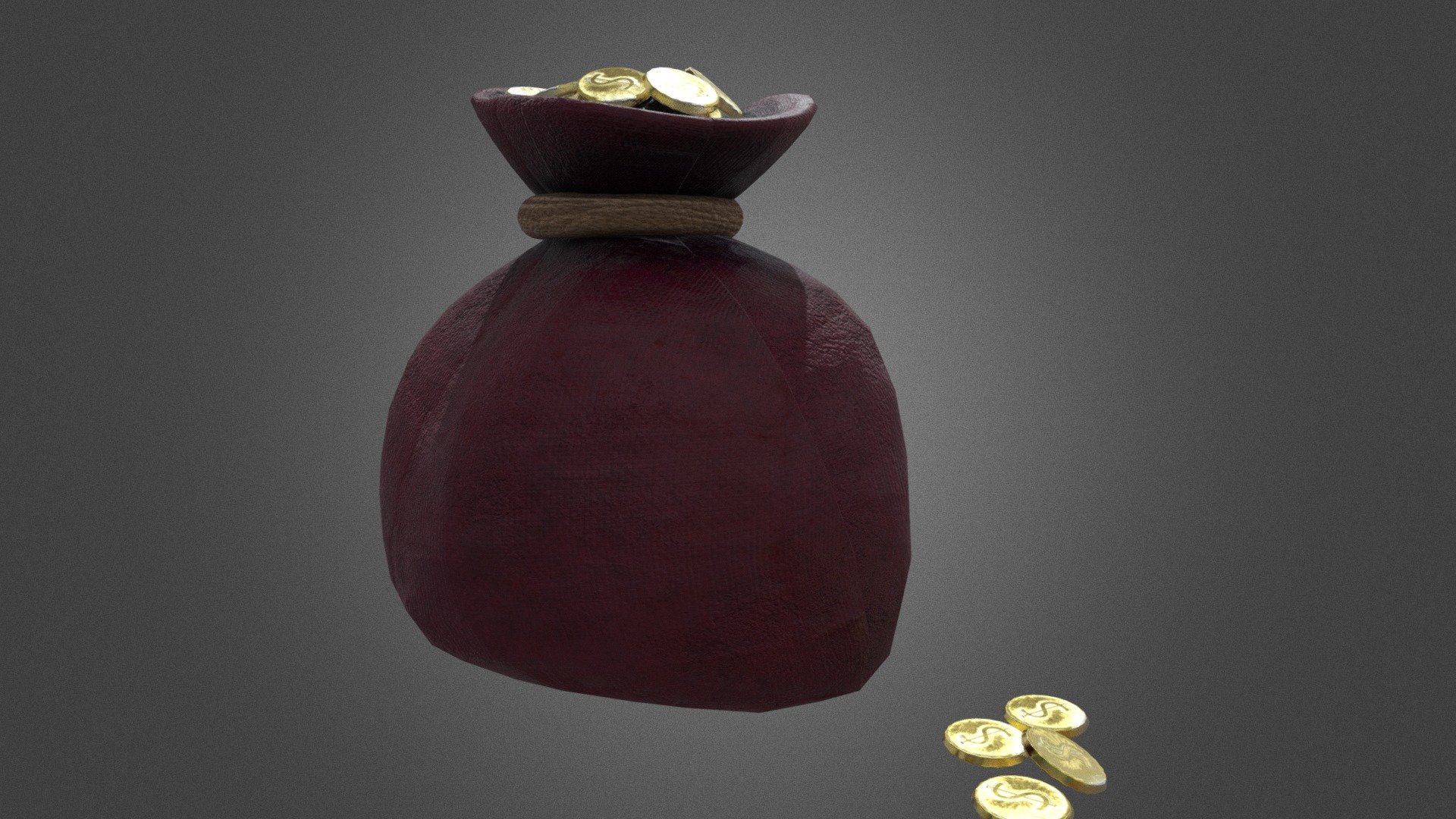 Coin_bag - 3D model by pity0125 [d371f23] - Sketchfab