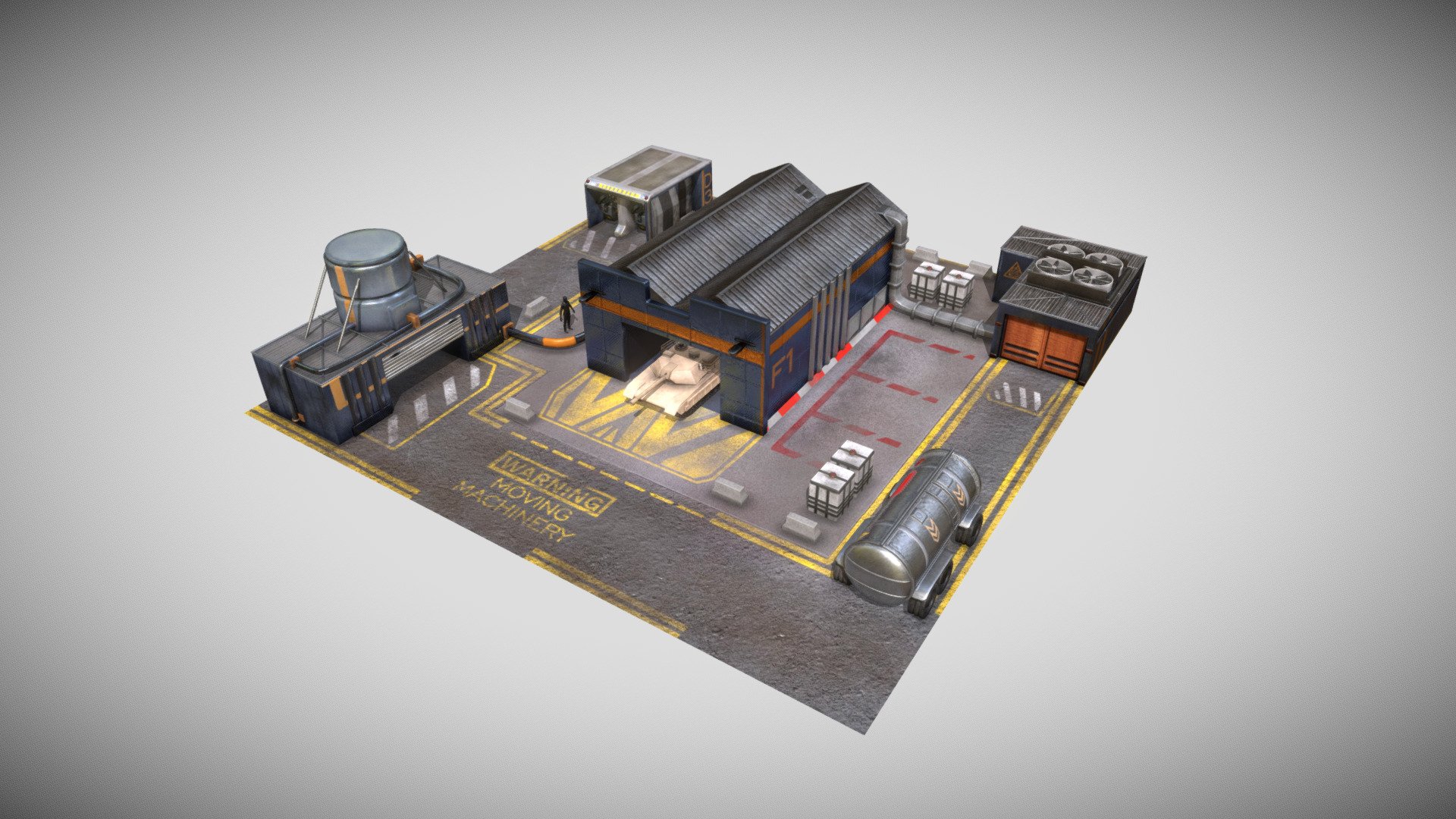 Military Factory - 3D model by Federico Oviedo (@Federico.Oviedo ...