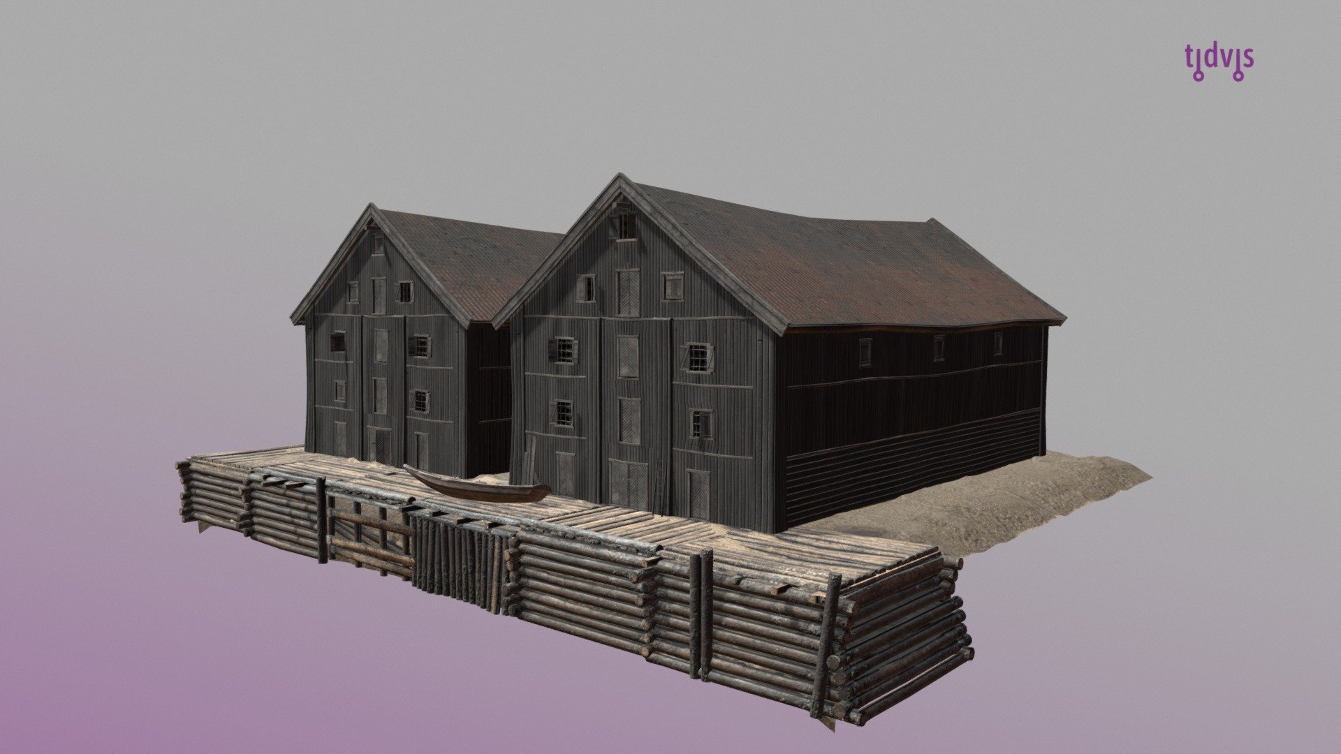 Wharf building in Oslo, 1798 - Download Free 3D model by Tidvis ...
