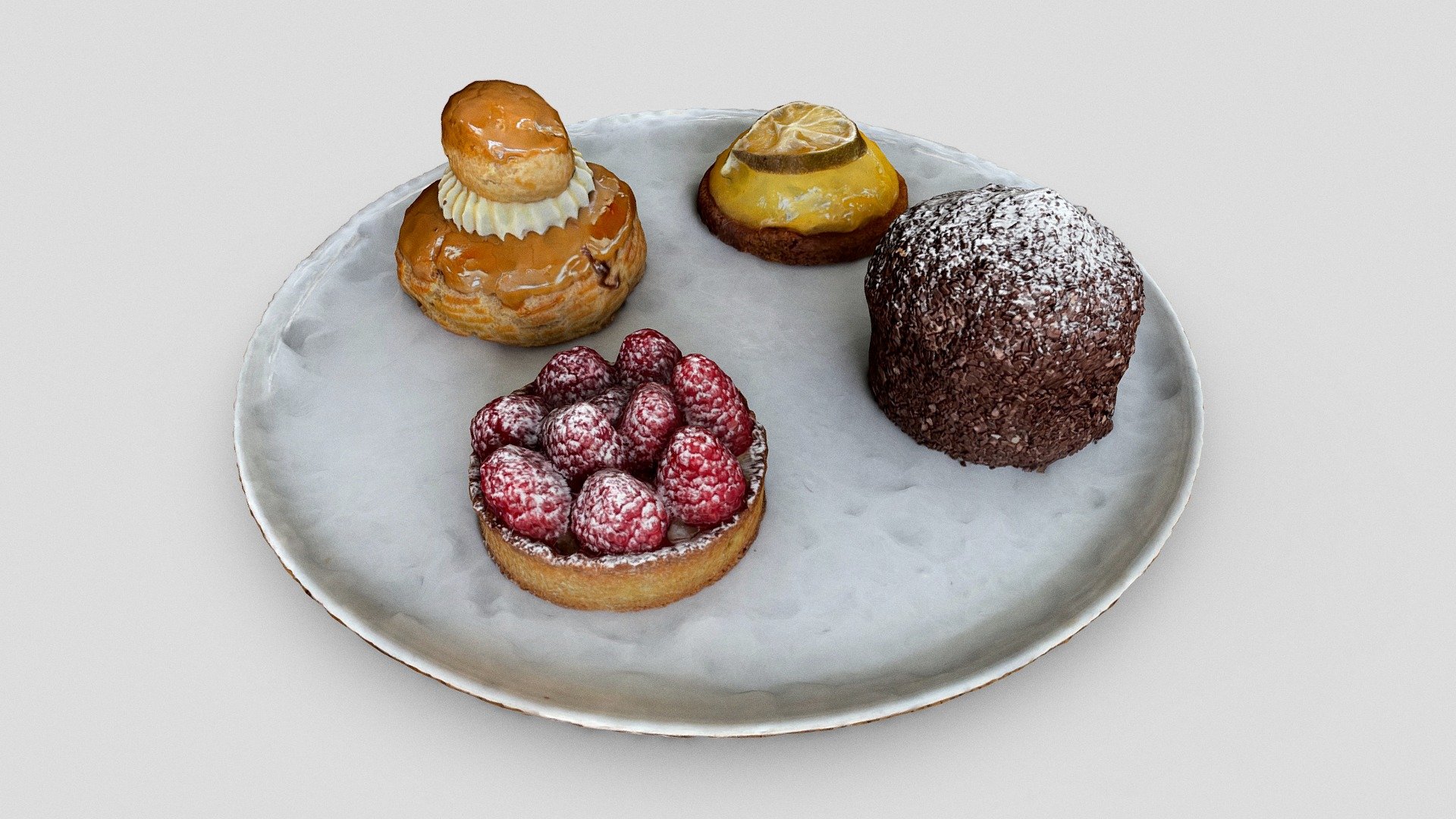 French Pastries (Photogramtree) - Download Free 3D model by Emm ...