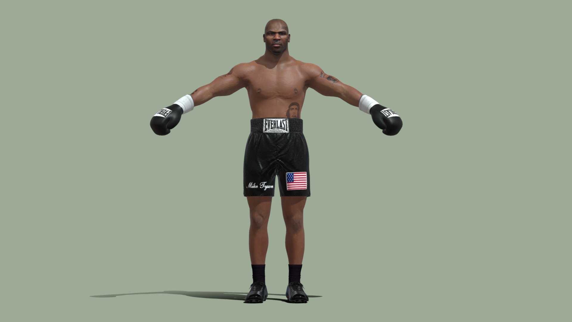 T-Pose Rigged Mike Tyson - 3D model by 3dpassion.net (@3dpassion ...