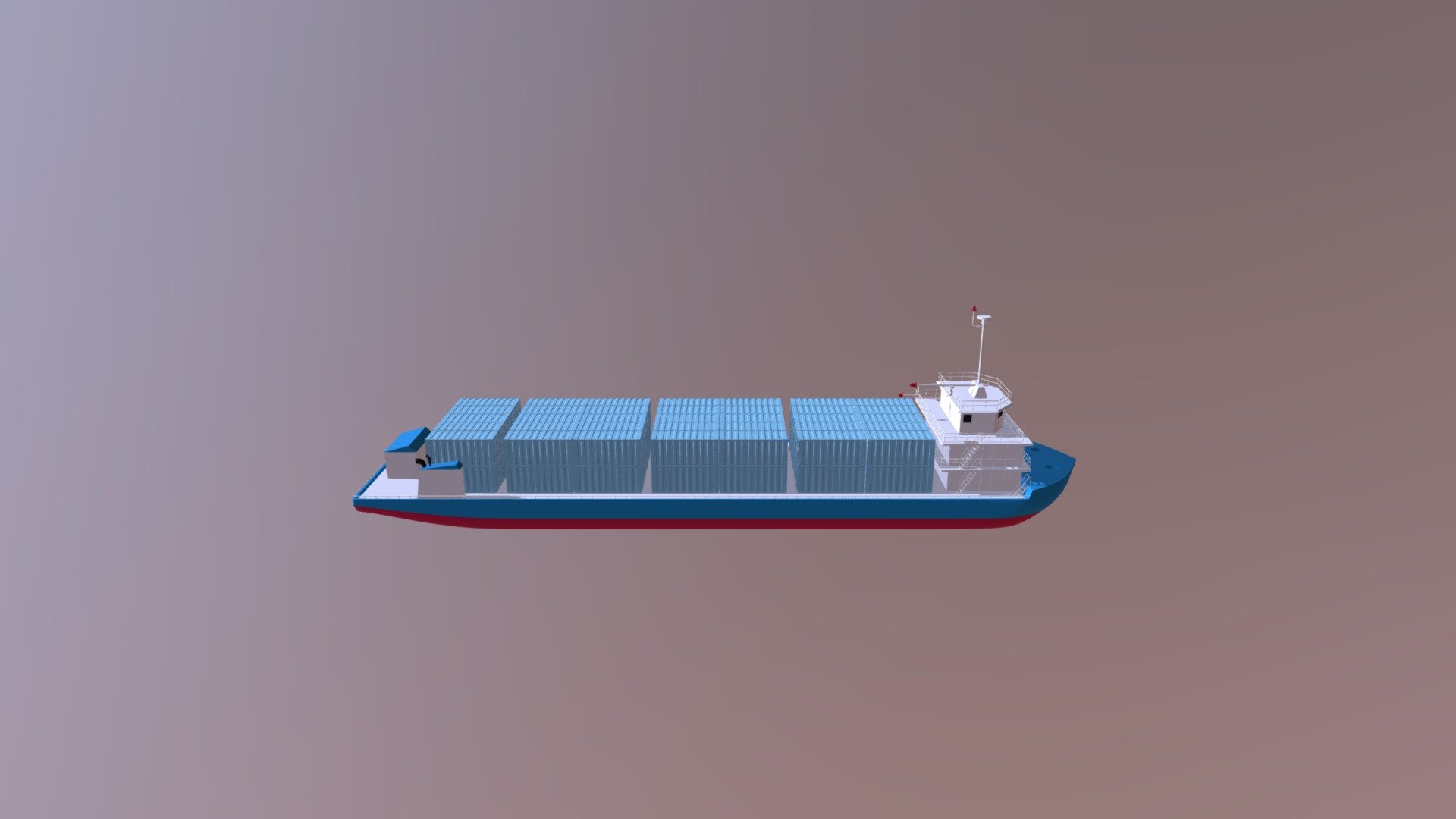 Cargo Ship - 3D model by Thein_hla [d37c4a7] - Sketchfab