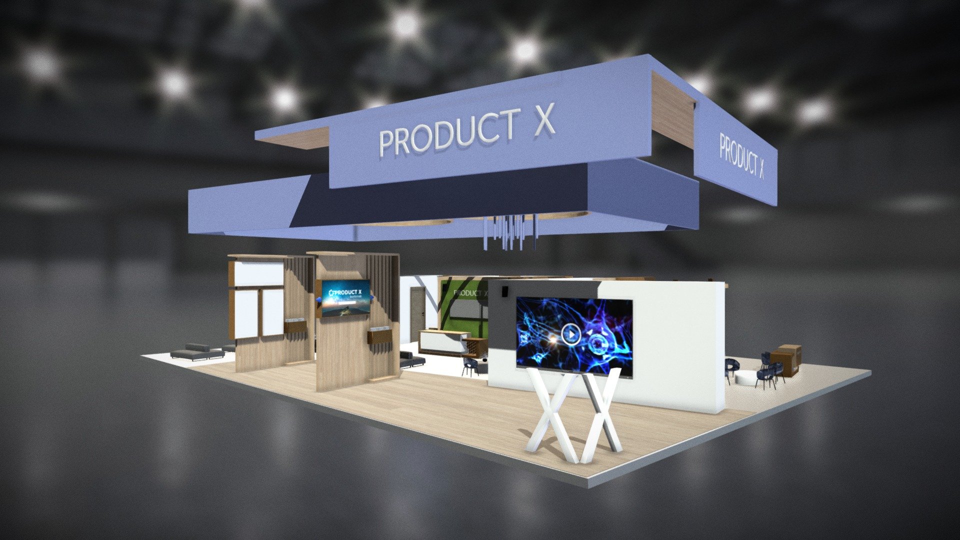 Booth V3 - 3D model by Studio Rx (@srx) [d37d372] - Sketchfab