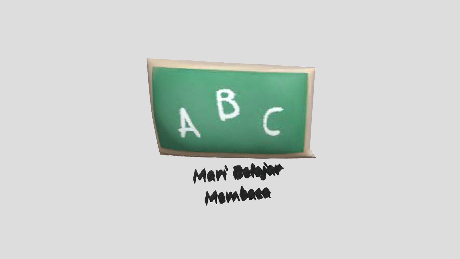 Papan Membaca - 3D model by Nur Halimah (@nurhalimahenu) [d37ee34 ...