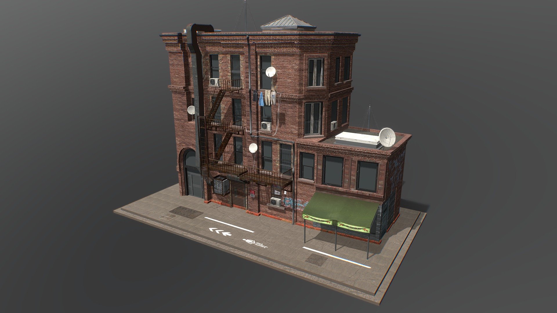 Brooklyn Building - Buy Royalty Free 3D model by Titouanvfx [d38660b ...
