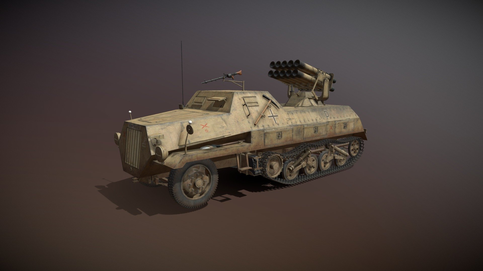 SDKFZ 4/1 - Panzerwerfer 42 - 7WB - Buy Royalty Free 3D model by ...