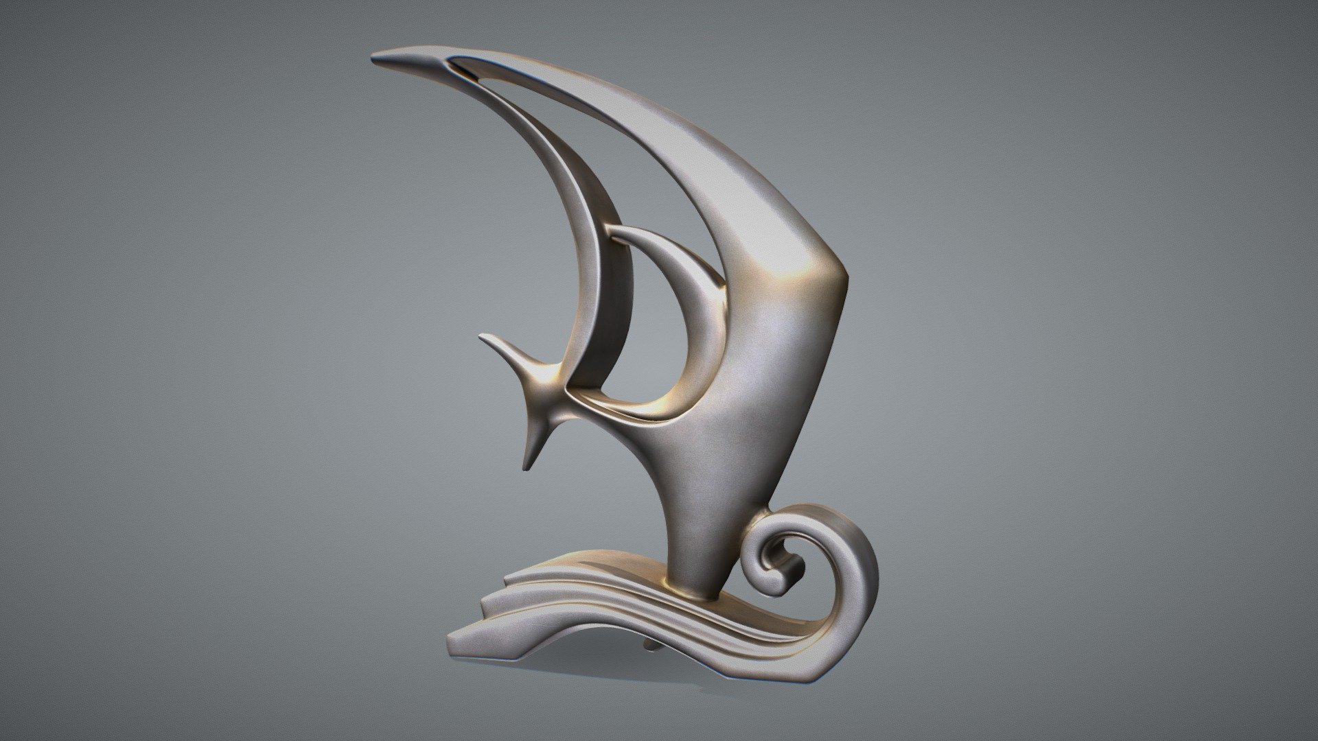 Sculpture-Coastal Ocean Sea Metal Fish - 3D model by Abhishek choudhary ...