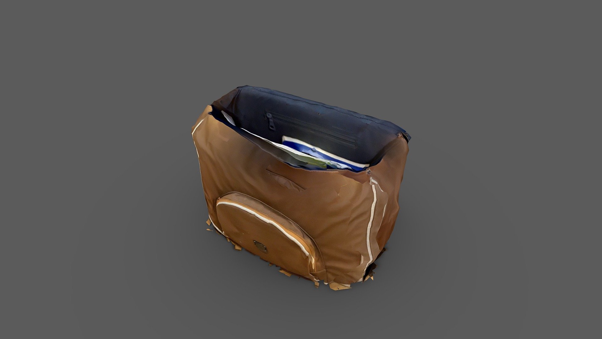 School Bag - 3dScannerApp - 3D model by trigrou [d389f23] - Sketchfab