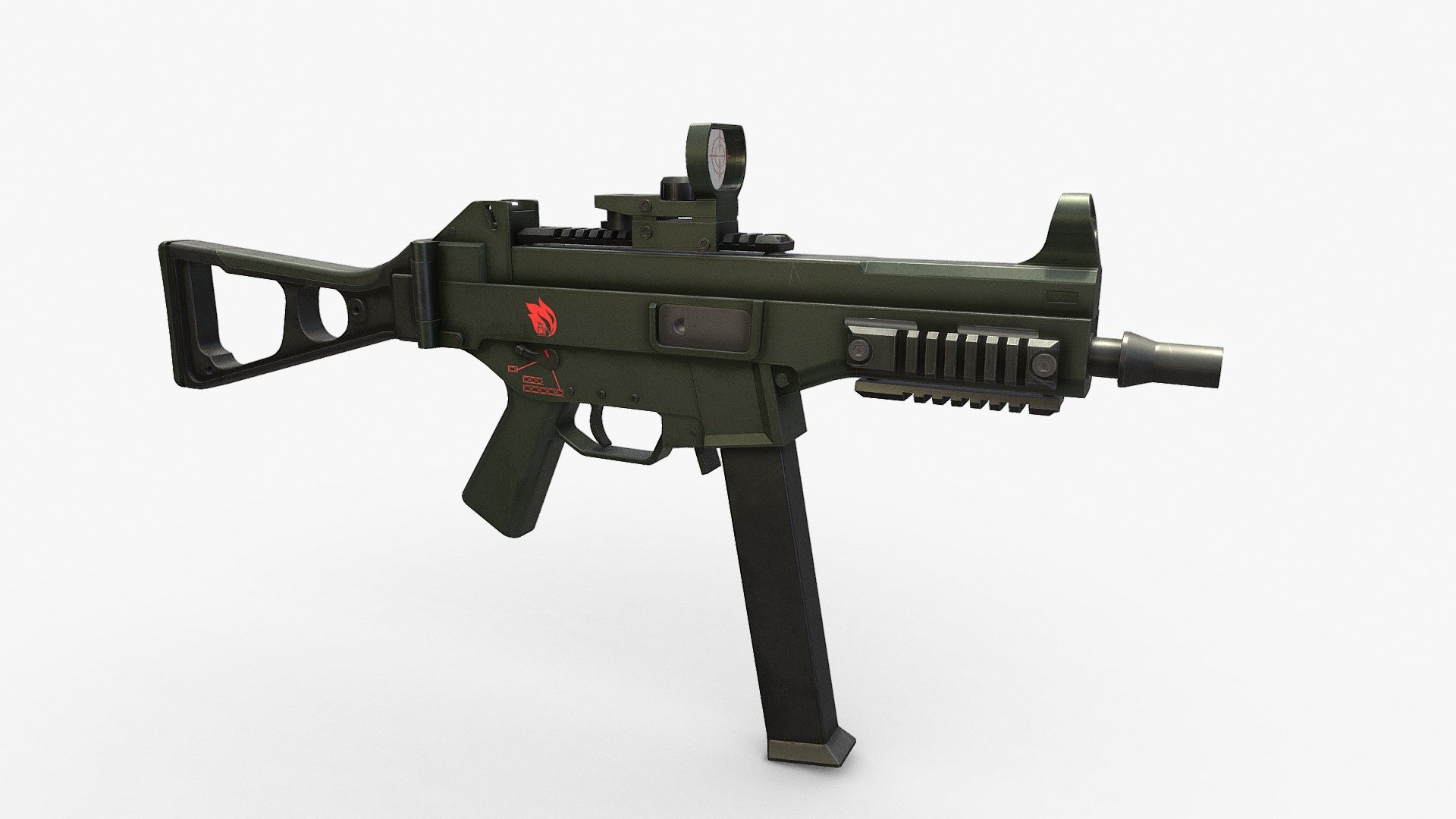 Ump 45 - Download Free 3D model by Pieter Ferreira (@Badboy17Aiden ...