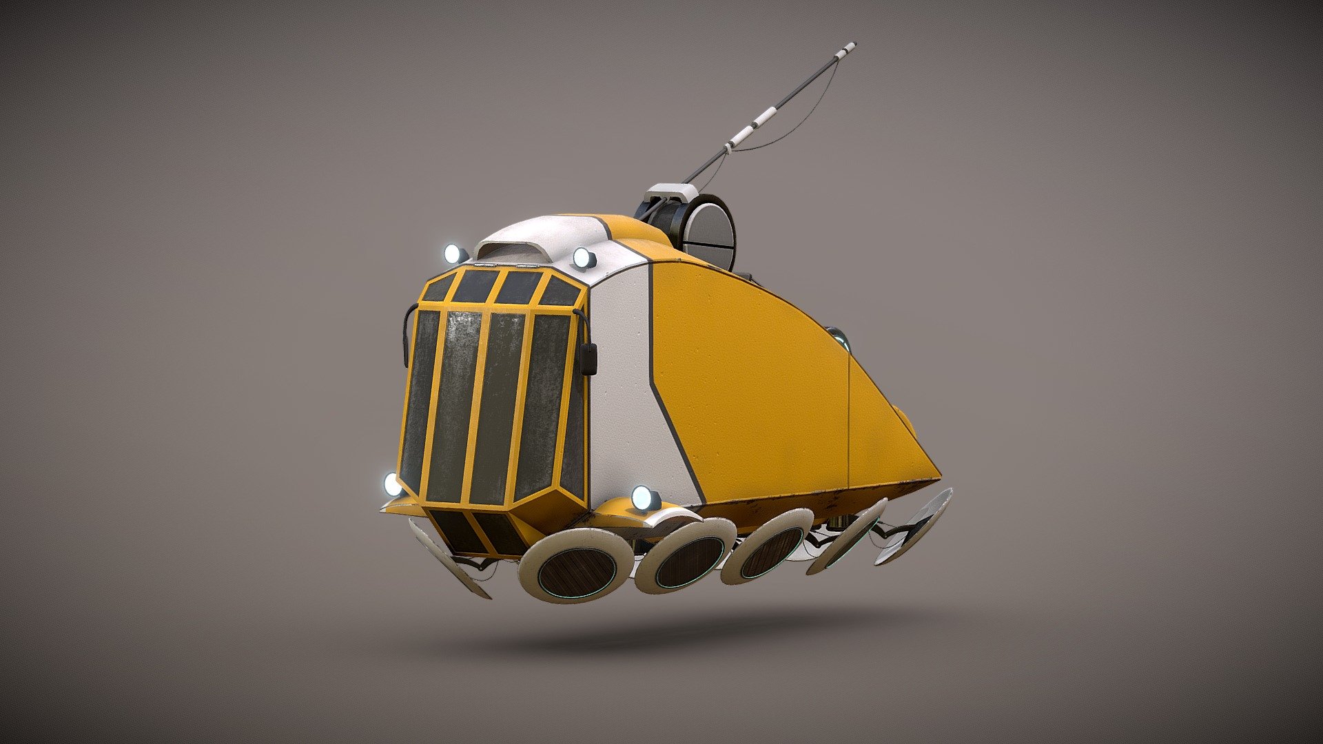 Levitating Utility Vehicle - Download Free 3D model by Fantom Matter ...