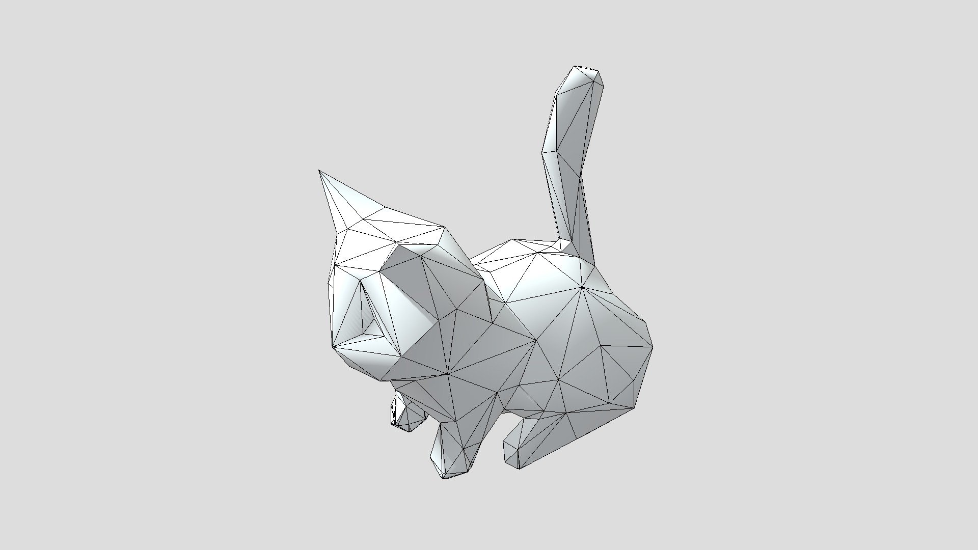 Cute Low Poly Cat - 3D model by Binio3D [d38e075] - Sketchfab