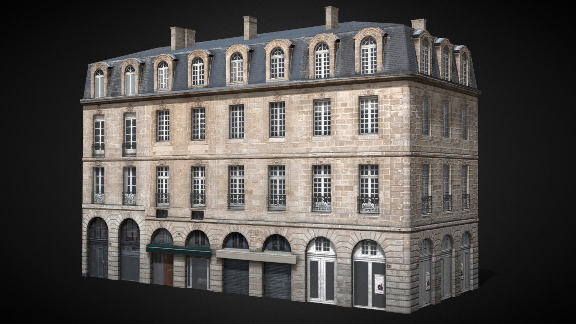 Bordeaux Flat 2 corner [France] - Download Free 3D model by Lost Gecko ...