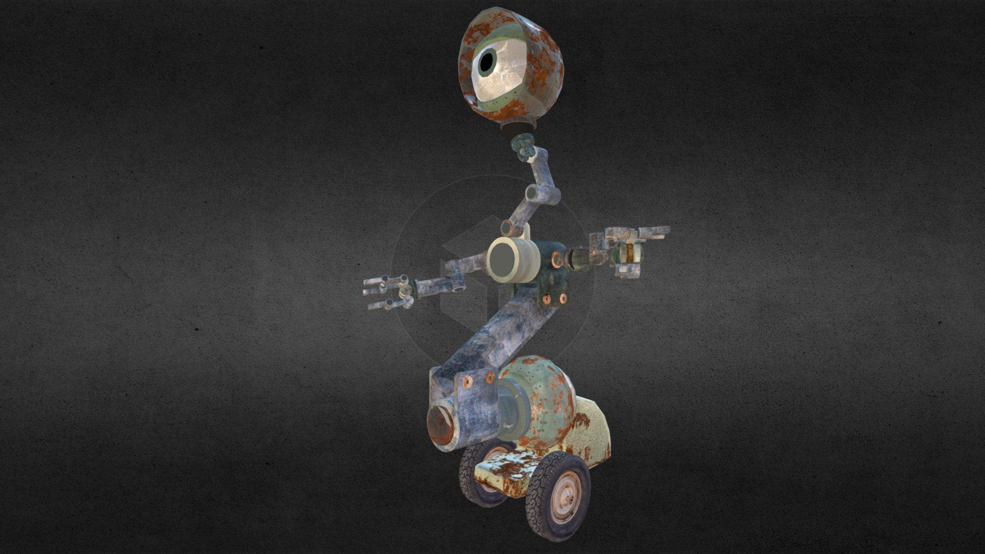 Rusty Robot - 3D model by Duckpix [d3912c6] - Sketchfab