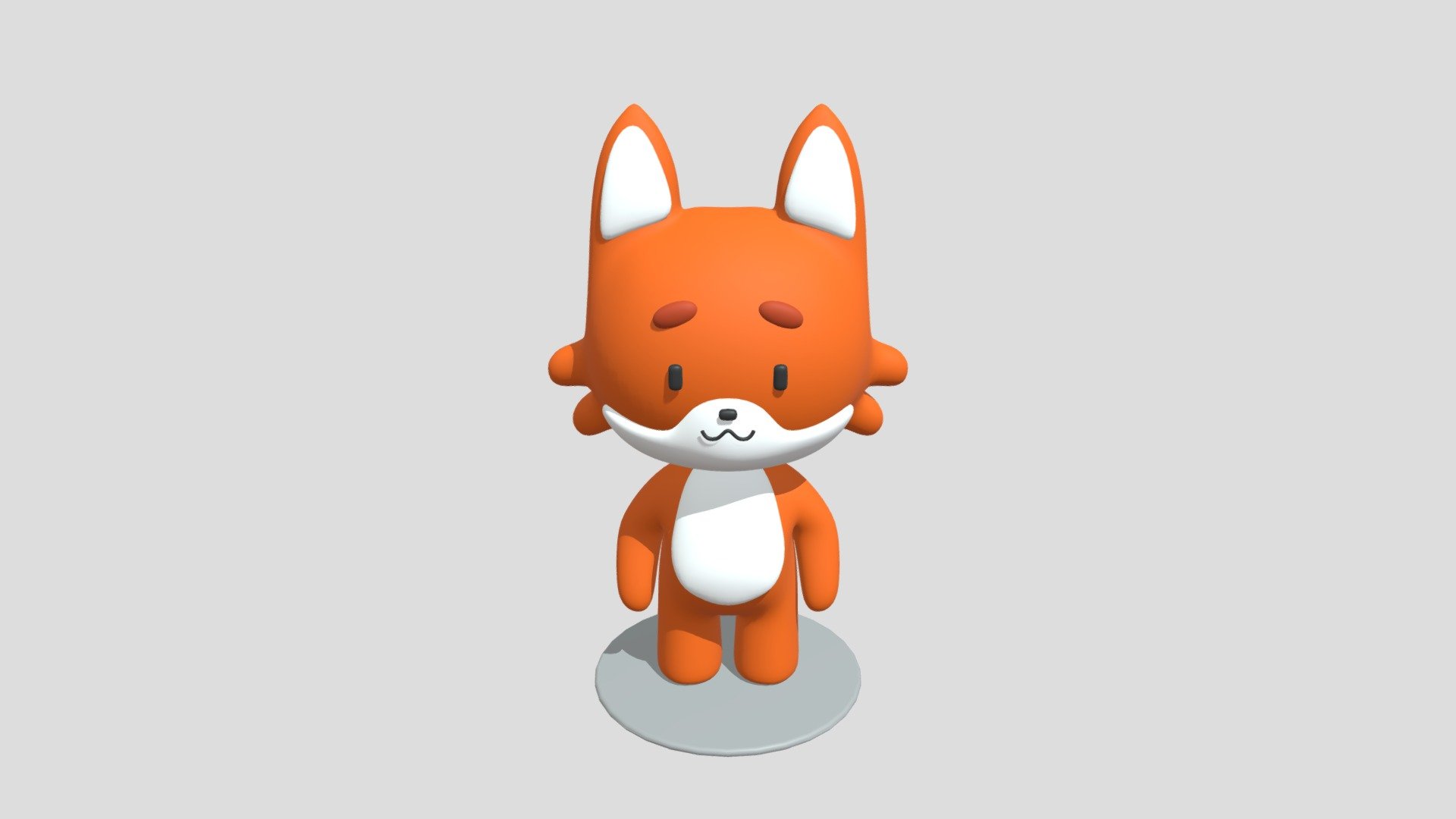 Cute Fox - 3D model by art_foxy [d39618c] - Sketchfab
