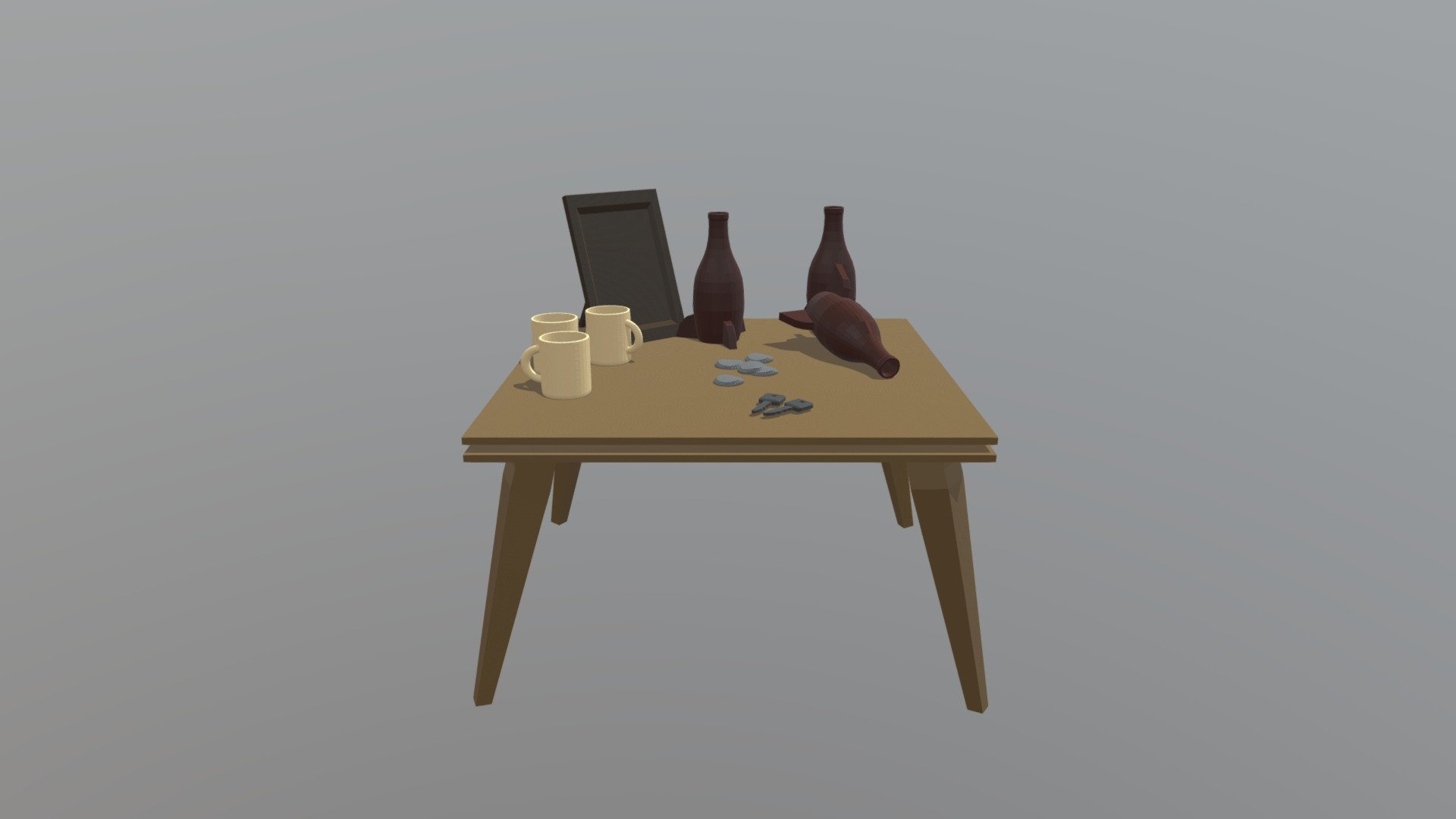 tablescene - 3D model by GodOfSpaceDucks [d3964ff] - Sketchfab