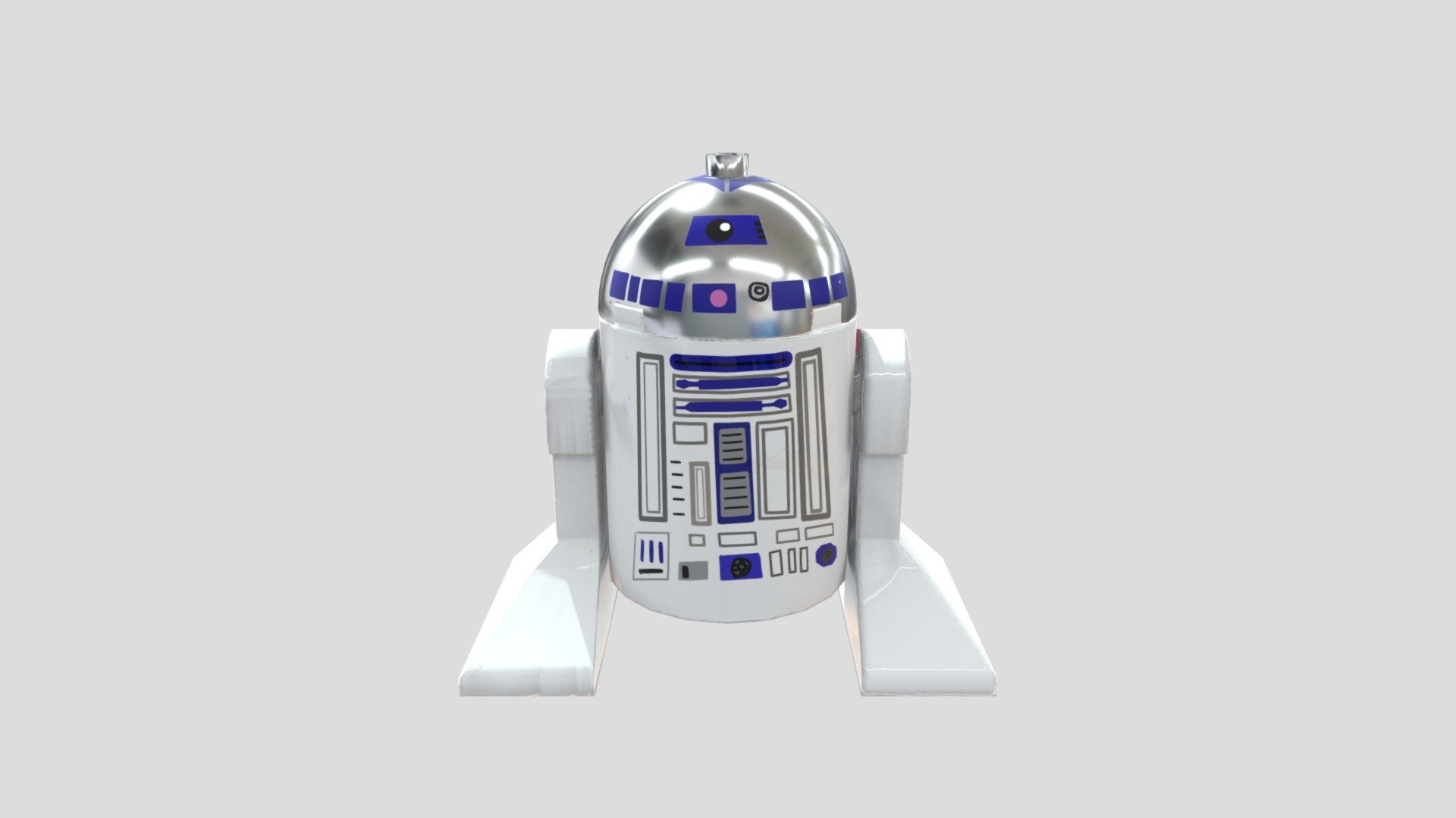 Lego R2D2 Minifigure - 3D model by alexayala3 [d396db6] - Sketchfab