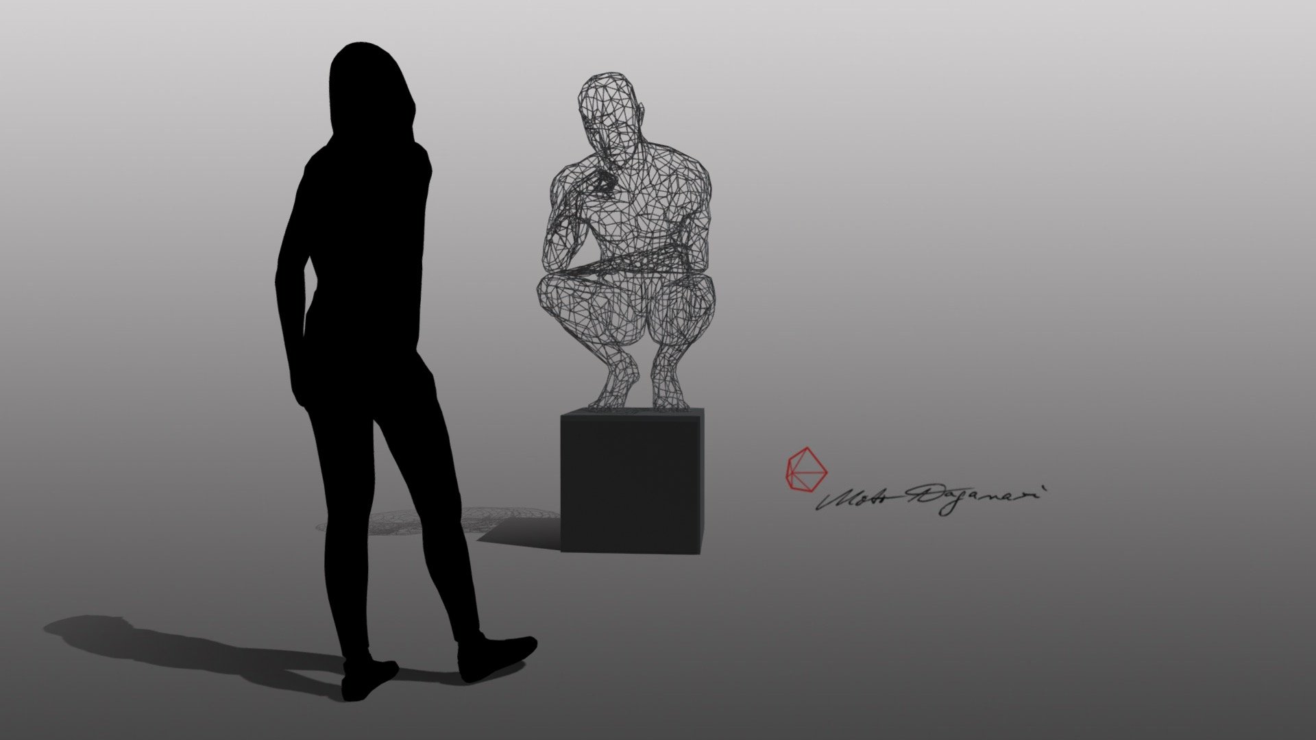 Thinker by Moto Waganari - 3D model by Moto Waganari (@moto.waganari ...