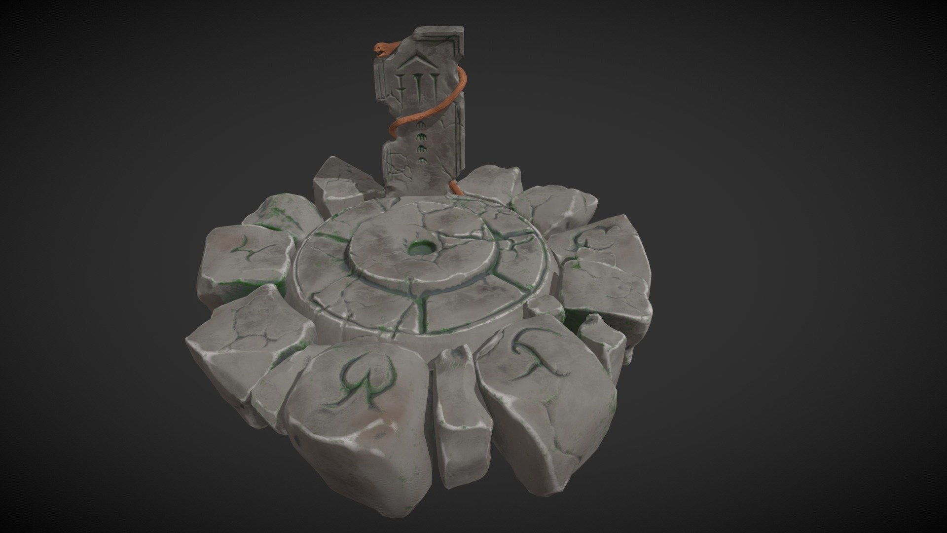 Stylized Ancient Rock platform - 3D model by wonilmax [d3990d8] - Sketchfab