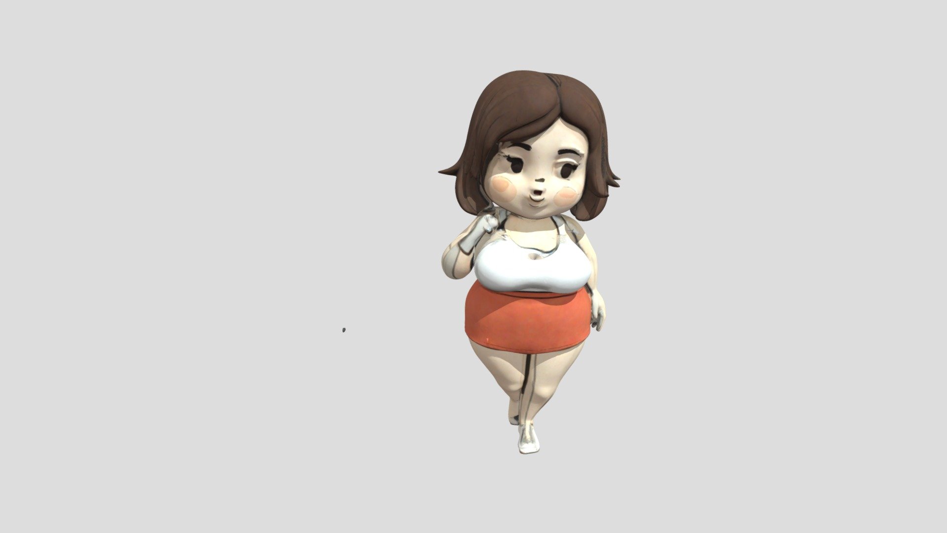 Curvy Cartoon Character - Download Free 3D model by dizzyjizzy920 ...