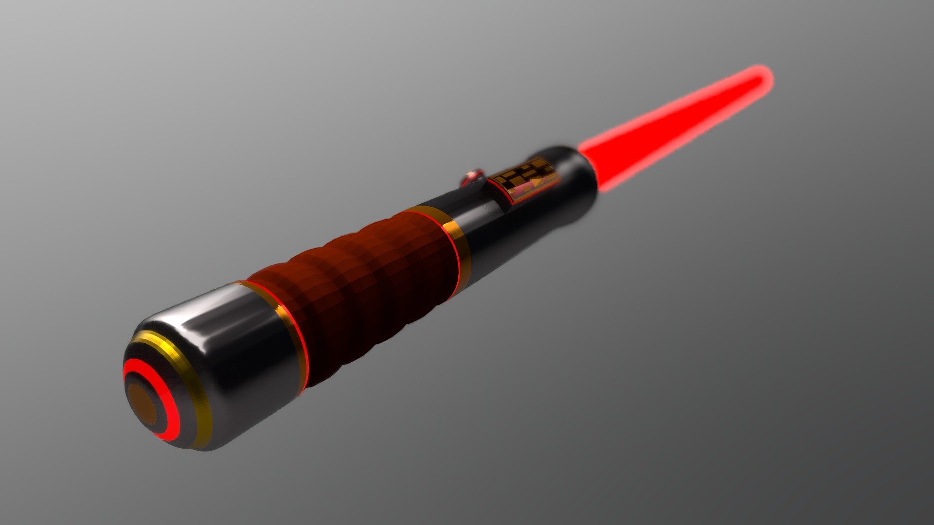 Red Lightsaber - 3D model by CWcomptech (@tking) [d39a382] - Sketchfab