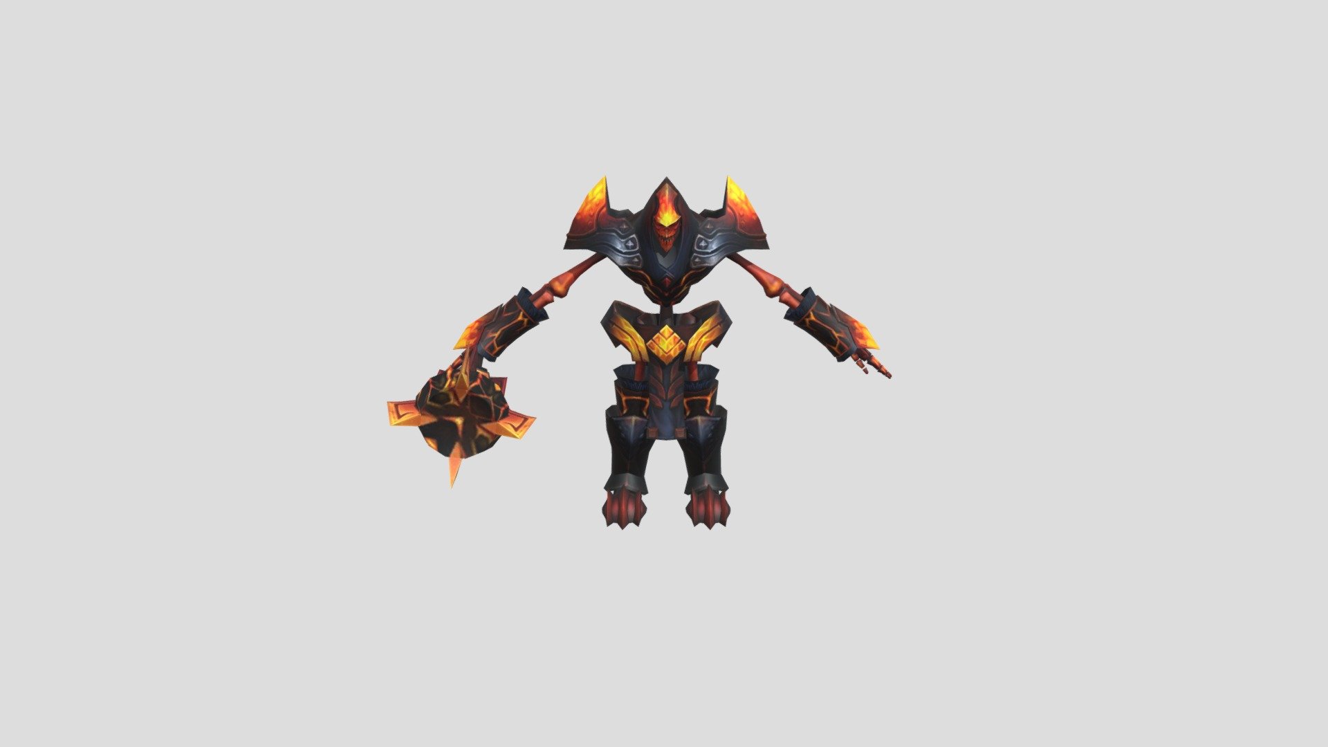 MonsterSkeleton Giant Super Magma King's raid - Download Free 3D model ...