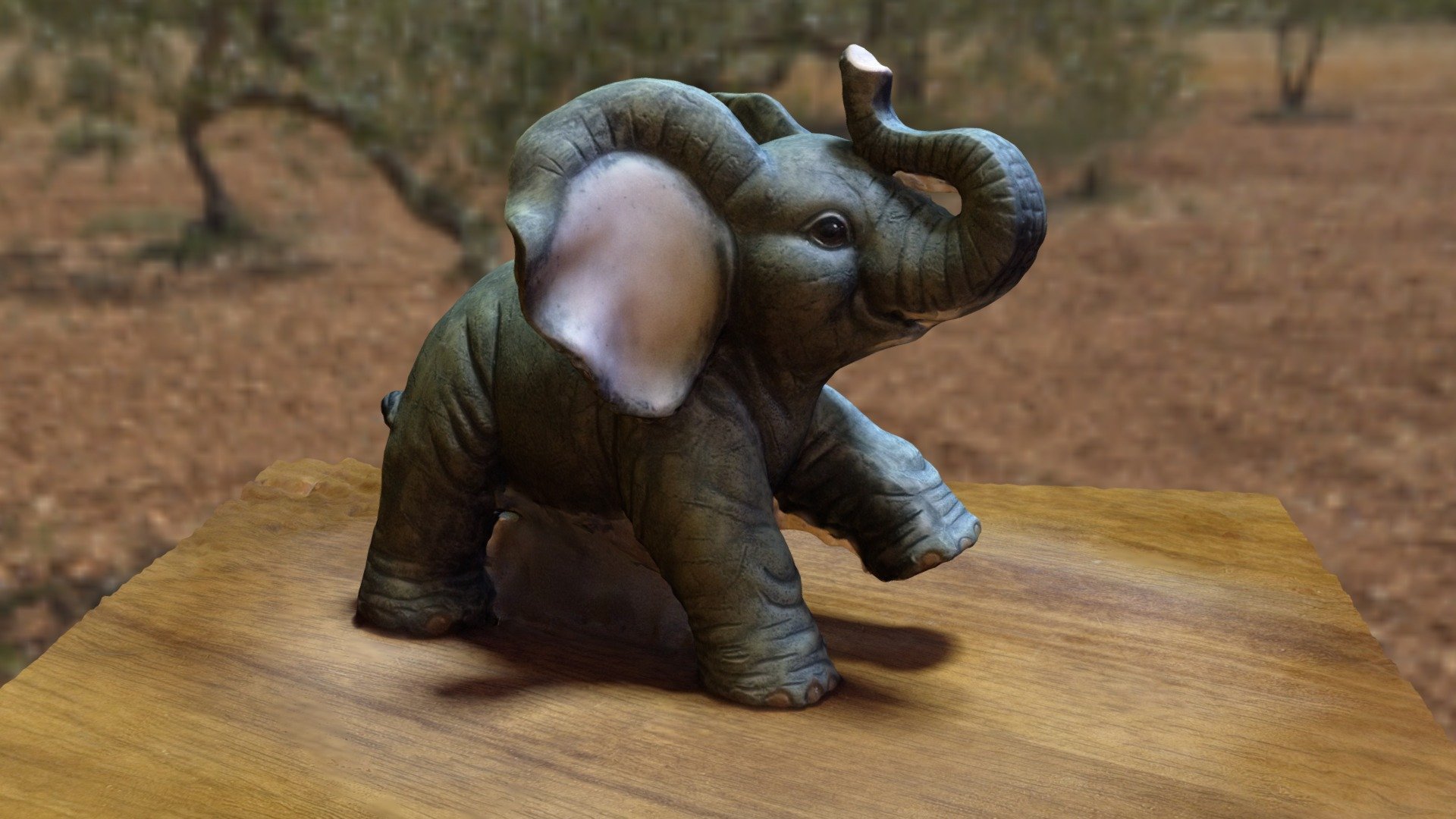 Elephant Statue - 3D model by MattyB [d39b884] - Sketchfab