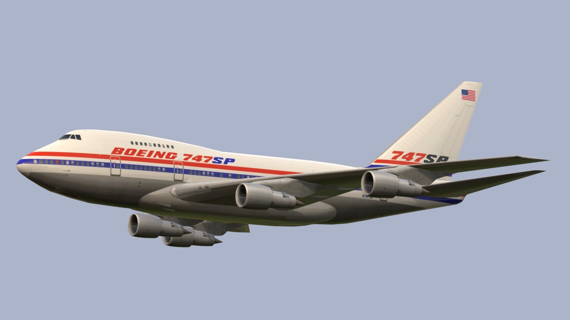 Boeing 747SP - Download Free 3D model by OUTPISTON [d39fb89] - Sketchfab