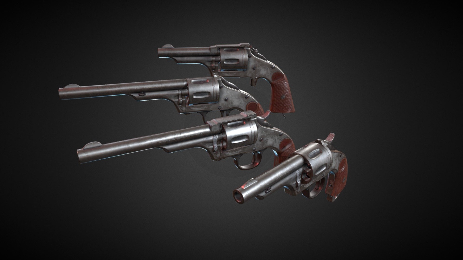 Merwin Hulbert Revolver - Buy Royalty Free 3D model by Akinaro [d3a1960 ...