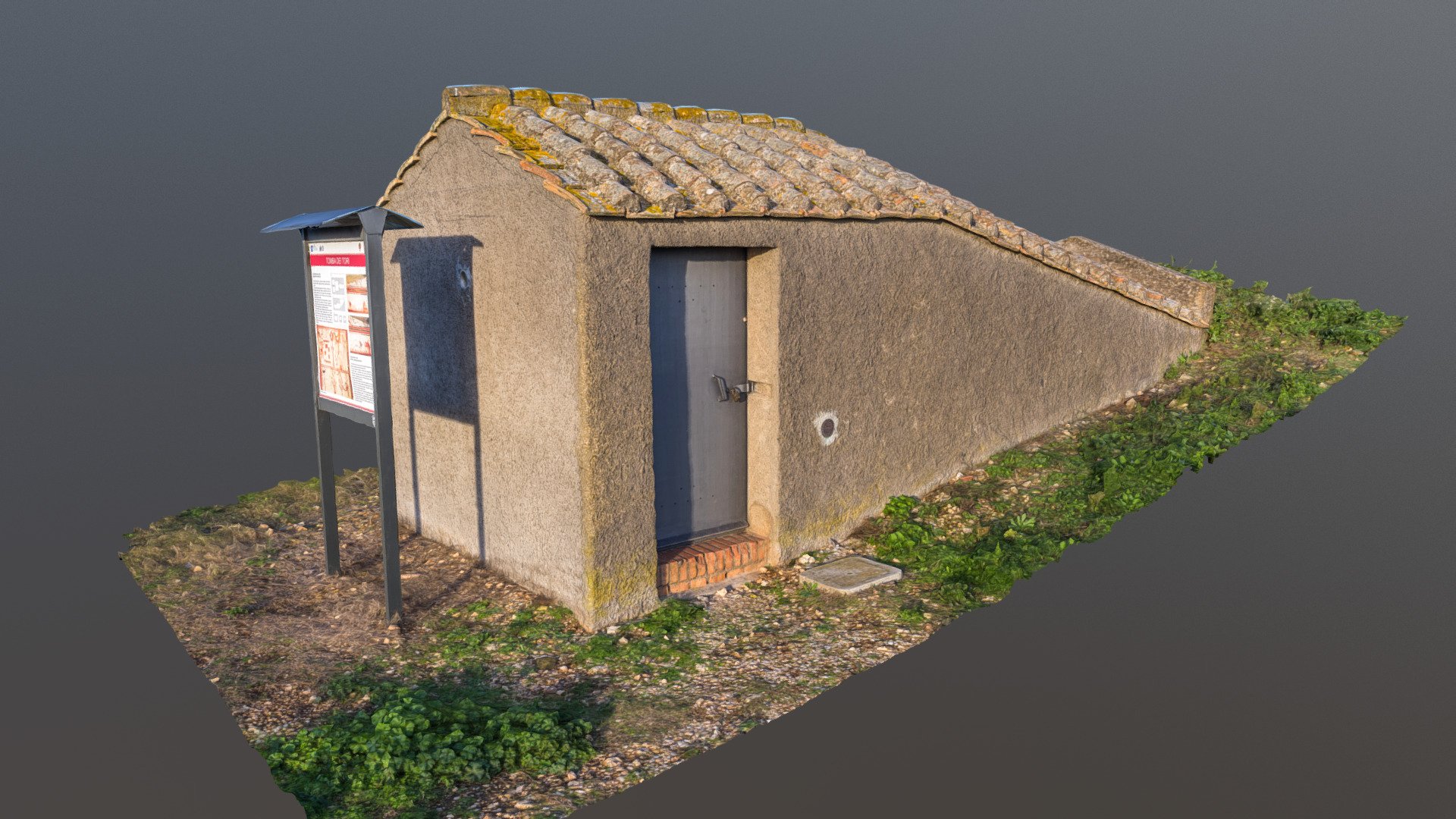 Tomba dei Tori - Tomb of the Bulls : outside - Download Free 3D model ...