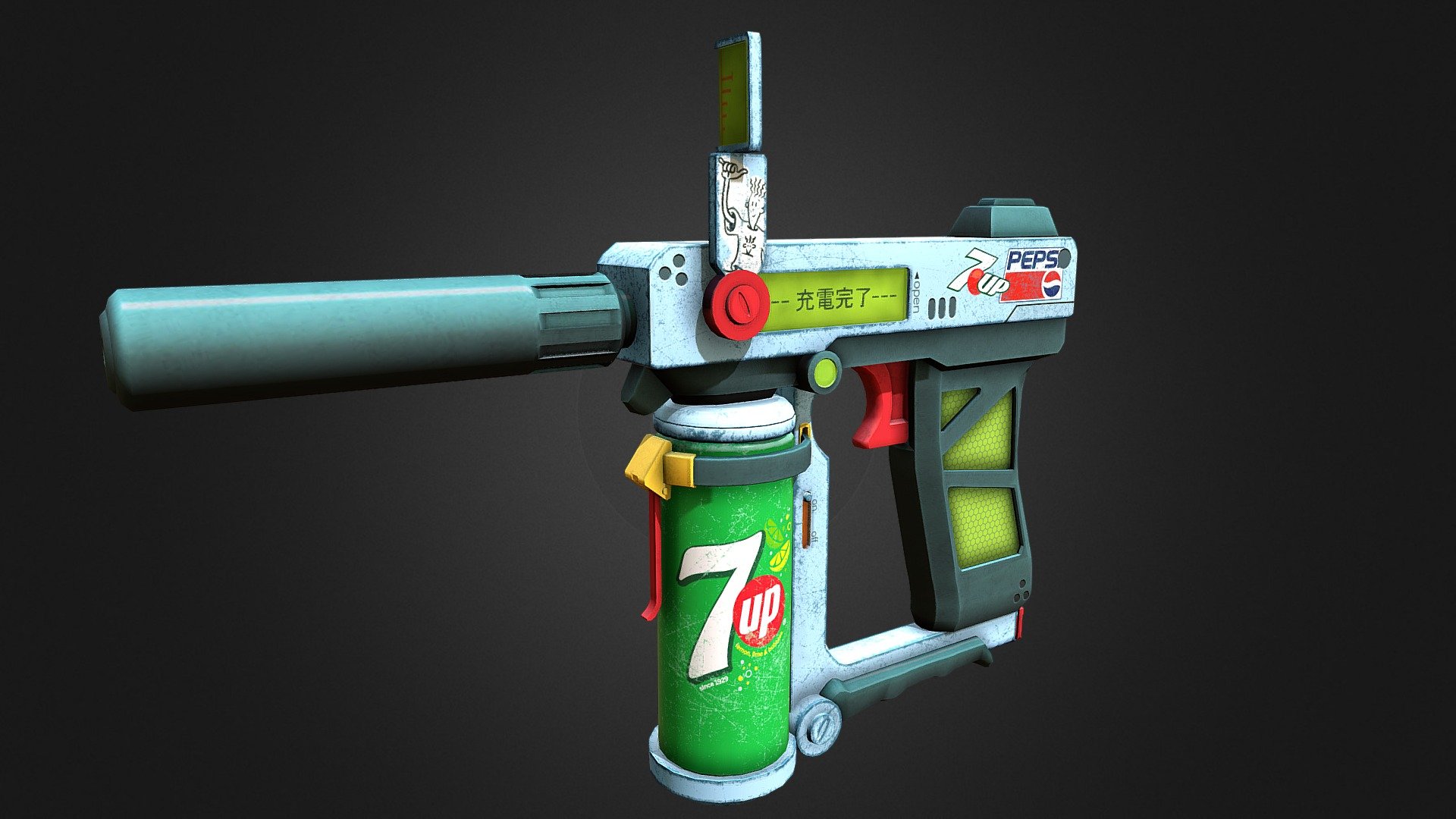 7Up Gun - 3D model by chill_ipino [d3a45f4] - Sketchfab