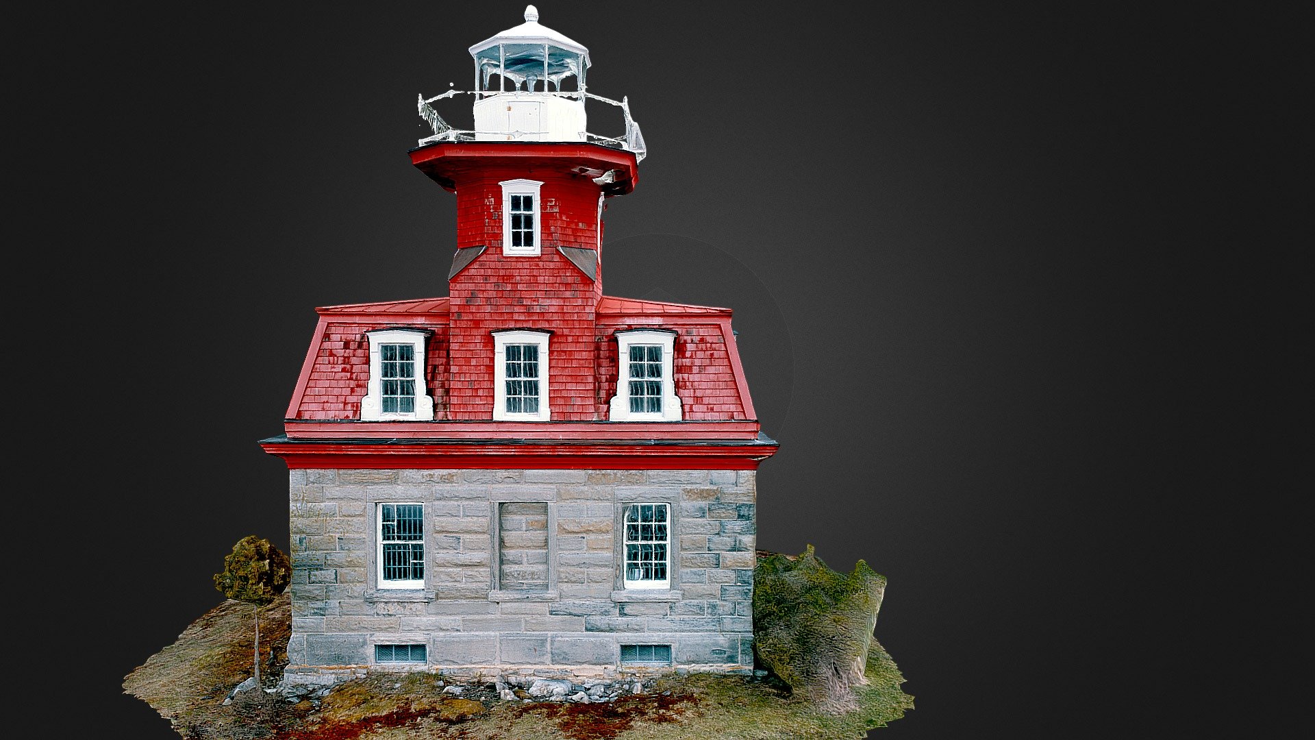 Valcour Island Lake Champlain Lighthouse - Download Free 3D model by ...