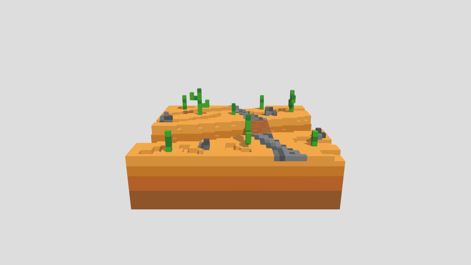 First Voxel Creation (Desert) - Download Free 3D model by divaskr1234 ...