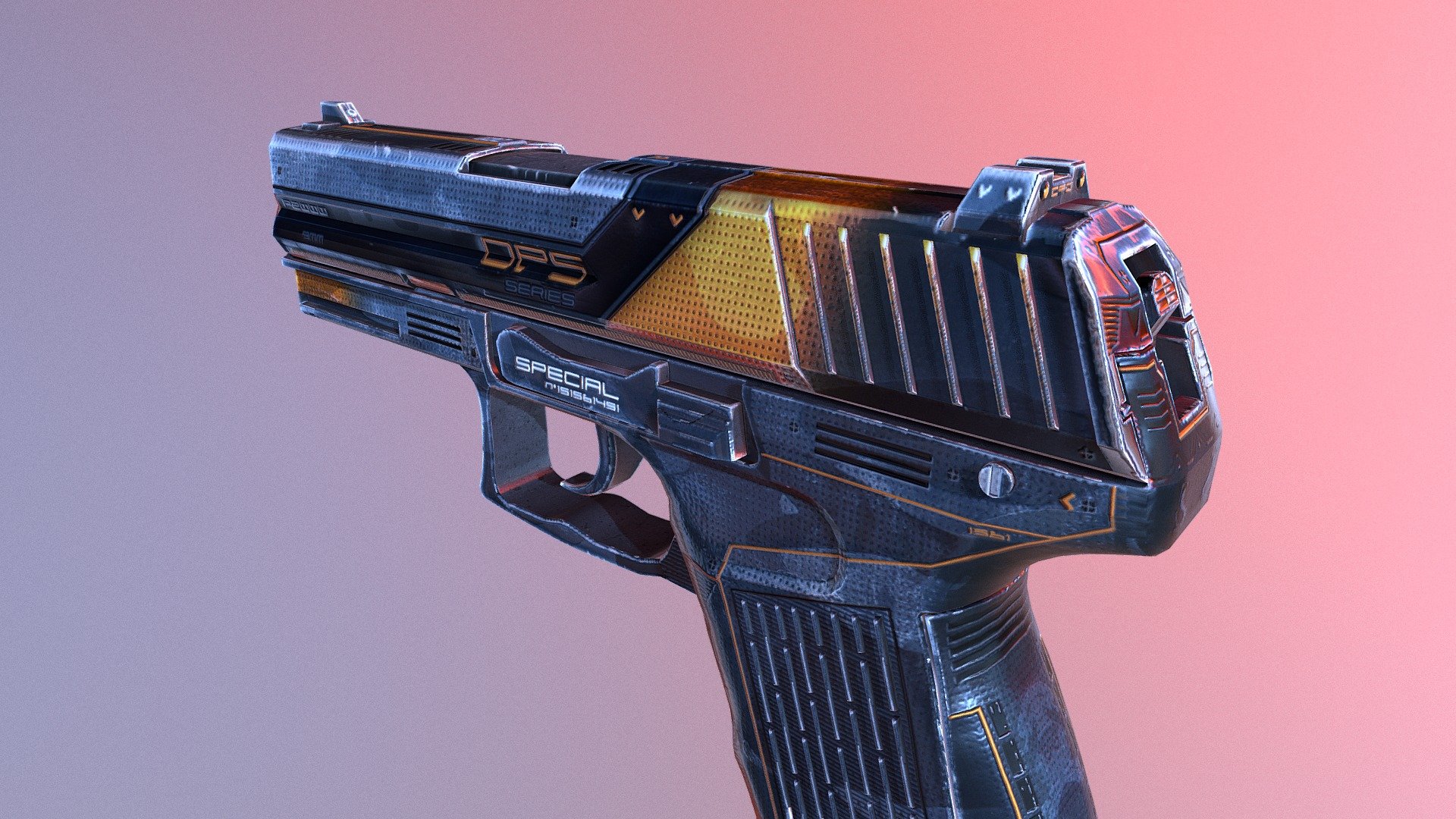 P2000 | Spine - 3D model by nextgenz [d3a65f9] - Sketchfab