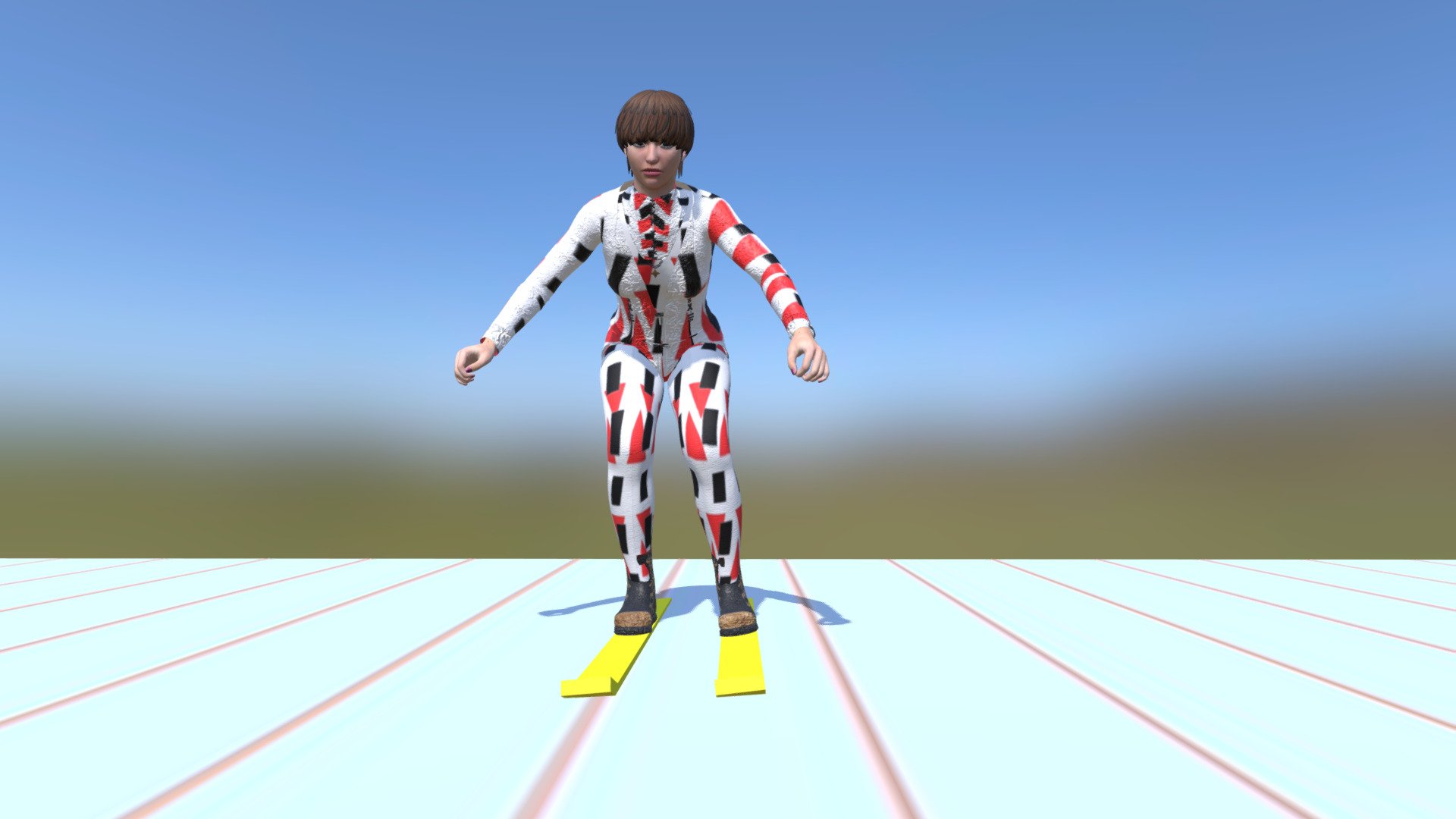 Training image for Skytech sports Ski Simulator - 3D model by ...