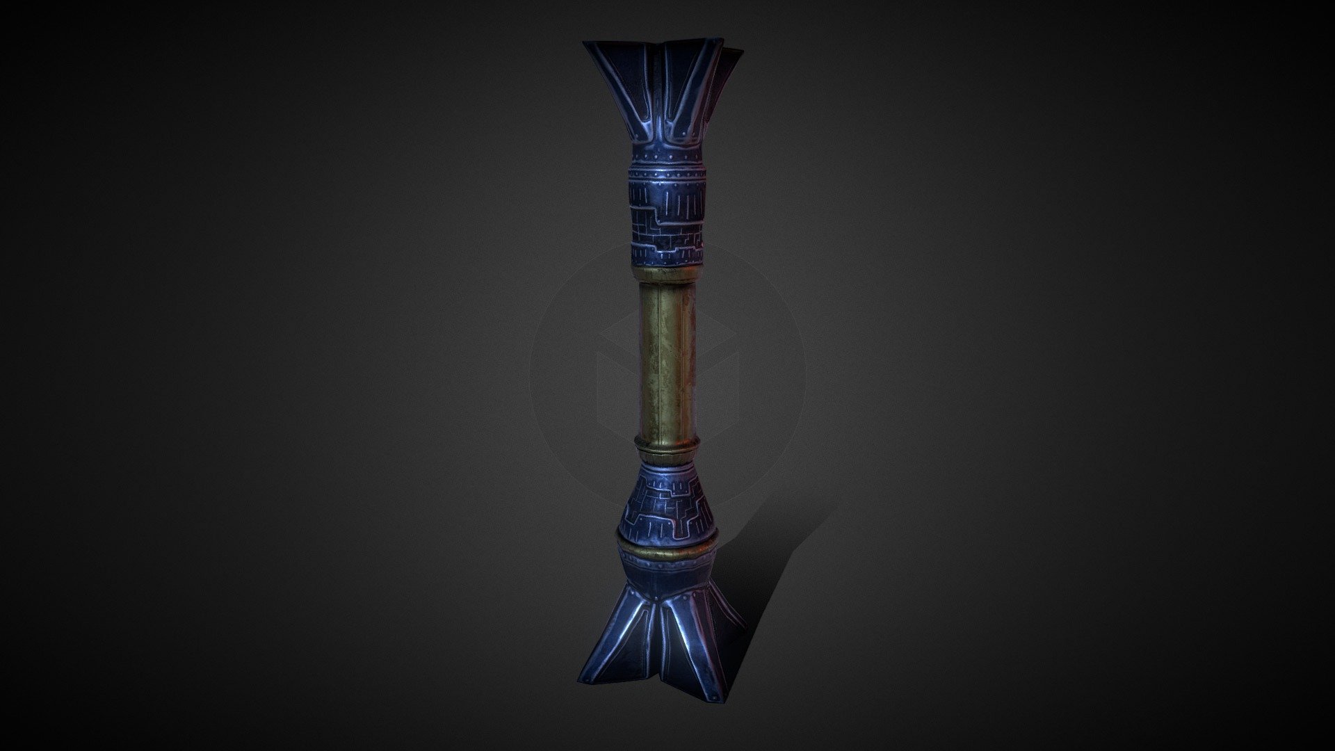 Stylized Ancient Steampunk Pillar - Download Free 3D model by ...
