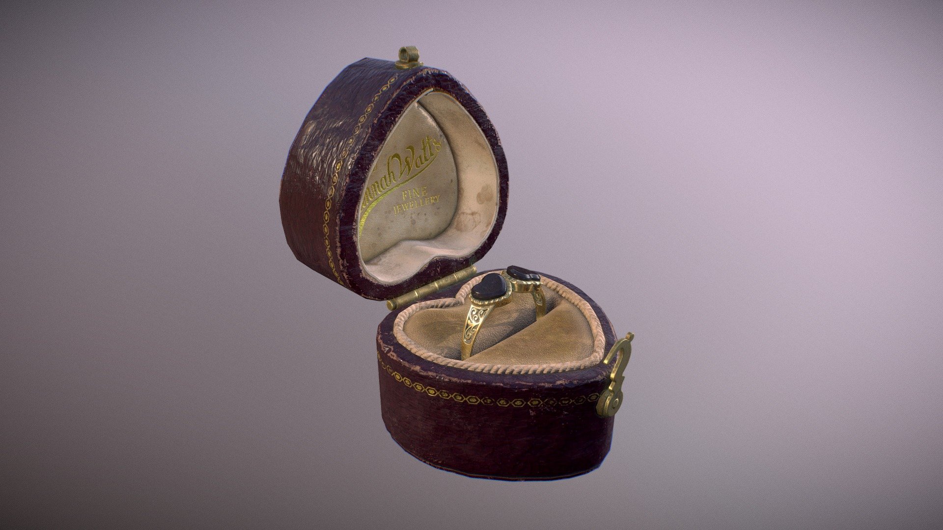 Antique Ring Box - 3D model by hannahwatts [d3ad185] - Sketchfab