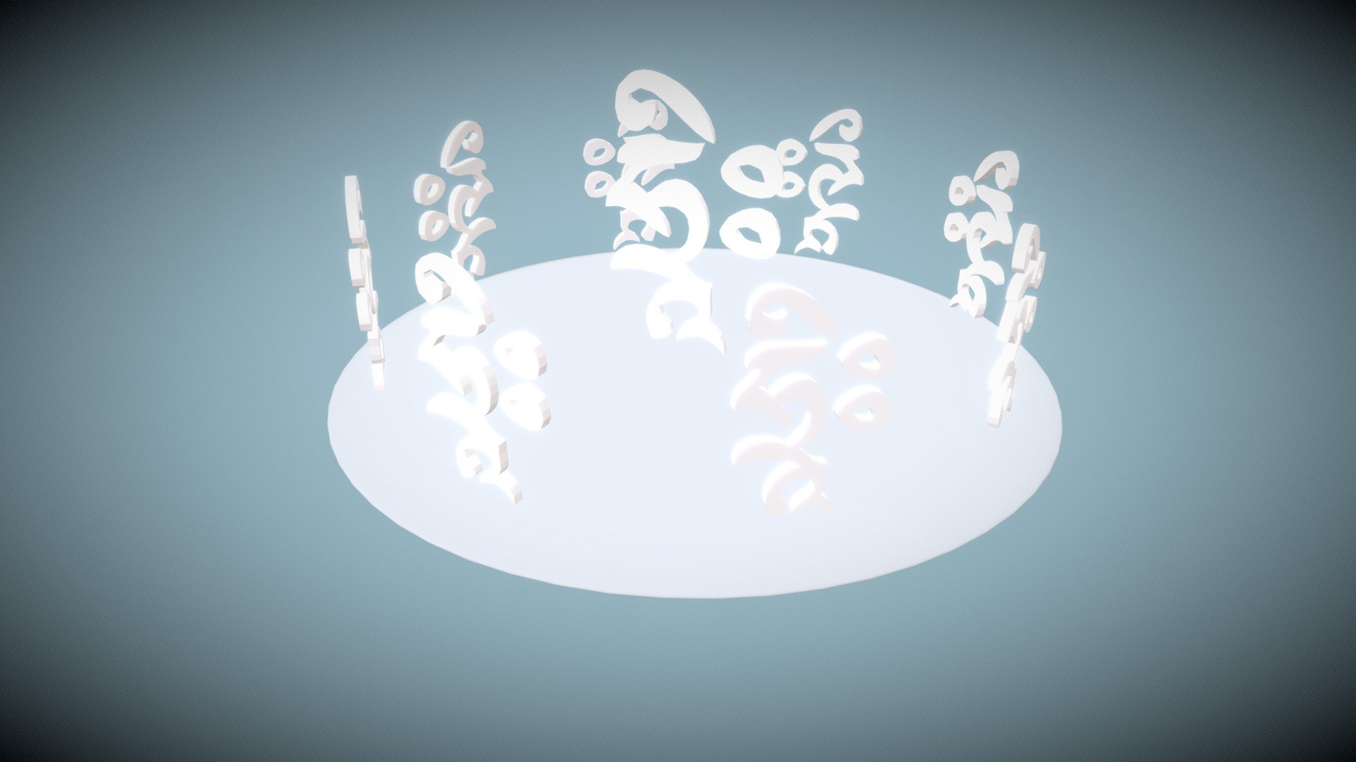 Hrih Mantra for the Sadhana of Nonmeditation - 3D model by Nalanda ...