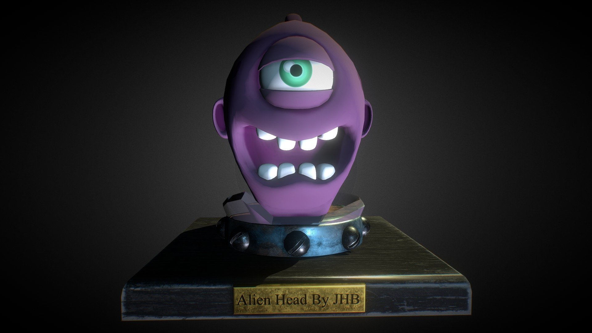 Alien Head (Cartoon/Clay) - Download Free 3D model by John (@JohnHB ...