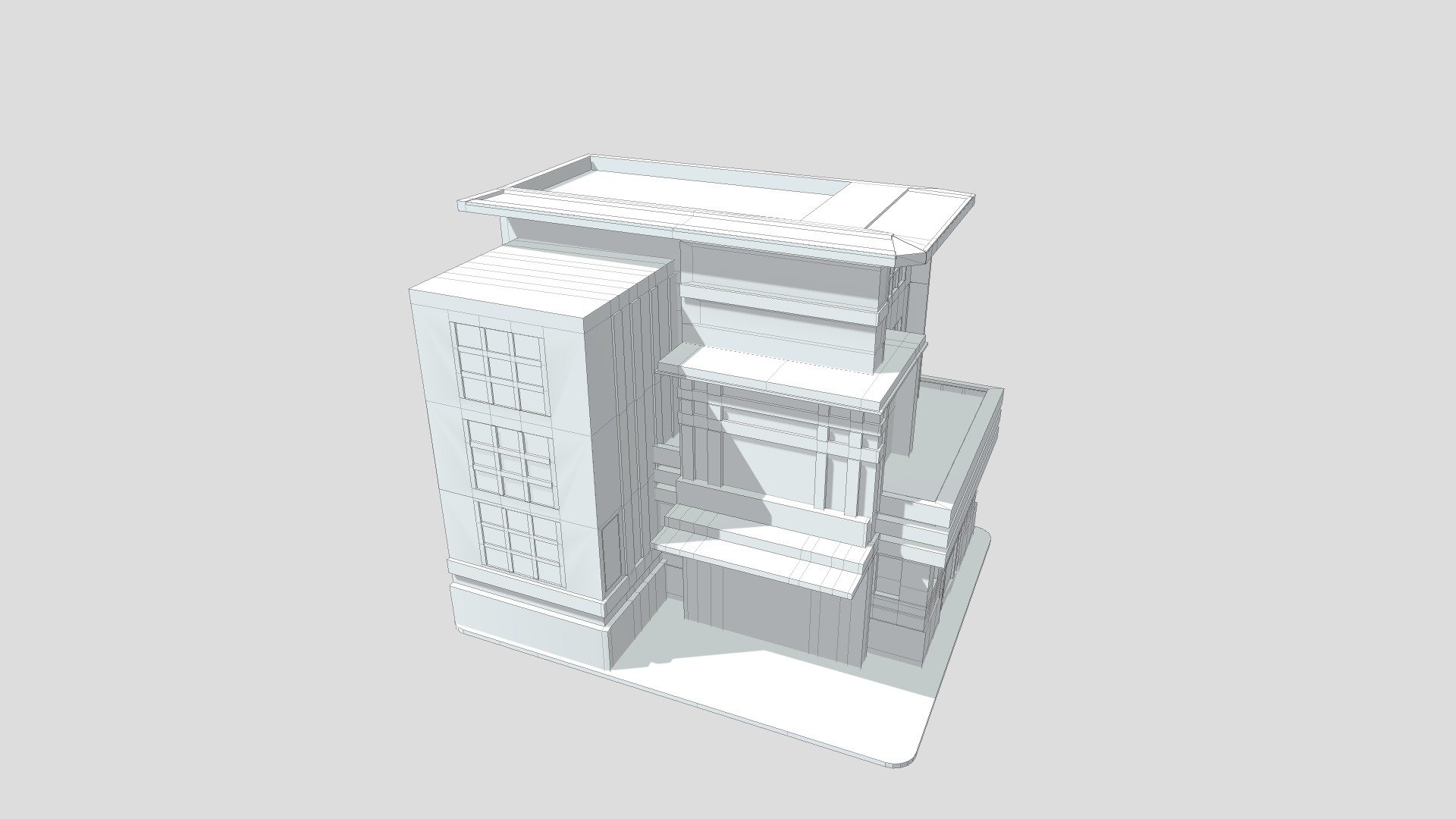 Boutique Building Model - Download Free 3D model by Shivang Jindal ...