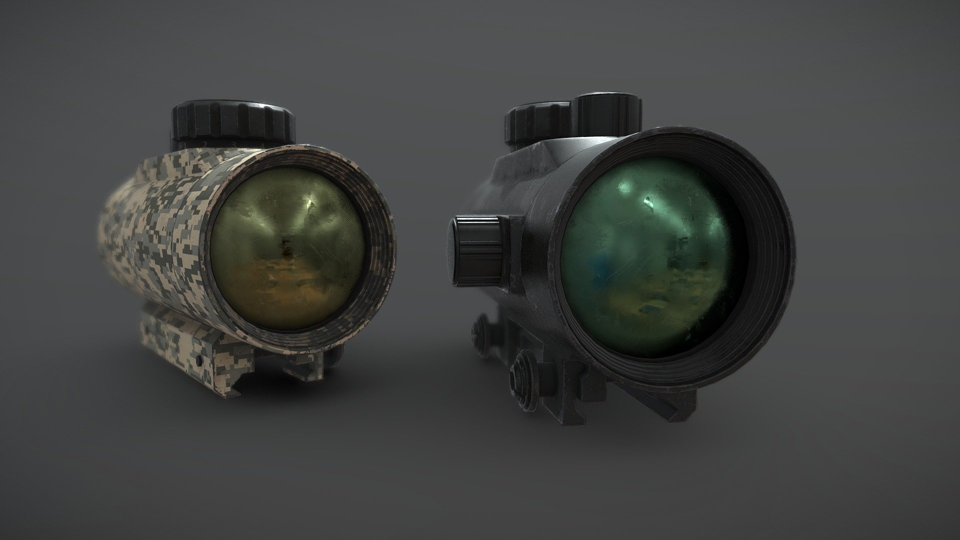 Red Dot Sight 1x45 - 3D model by Simon Thomas Ketels (@simonketels ...