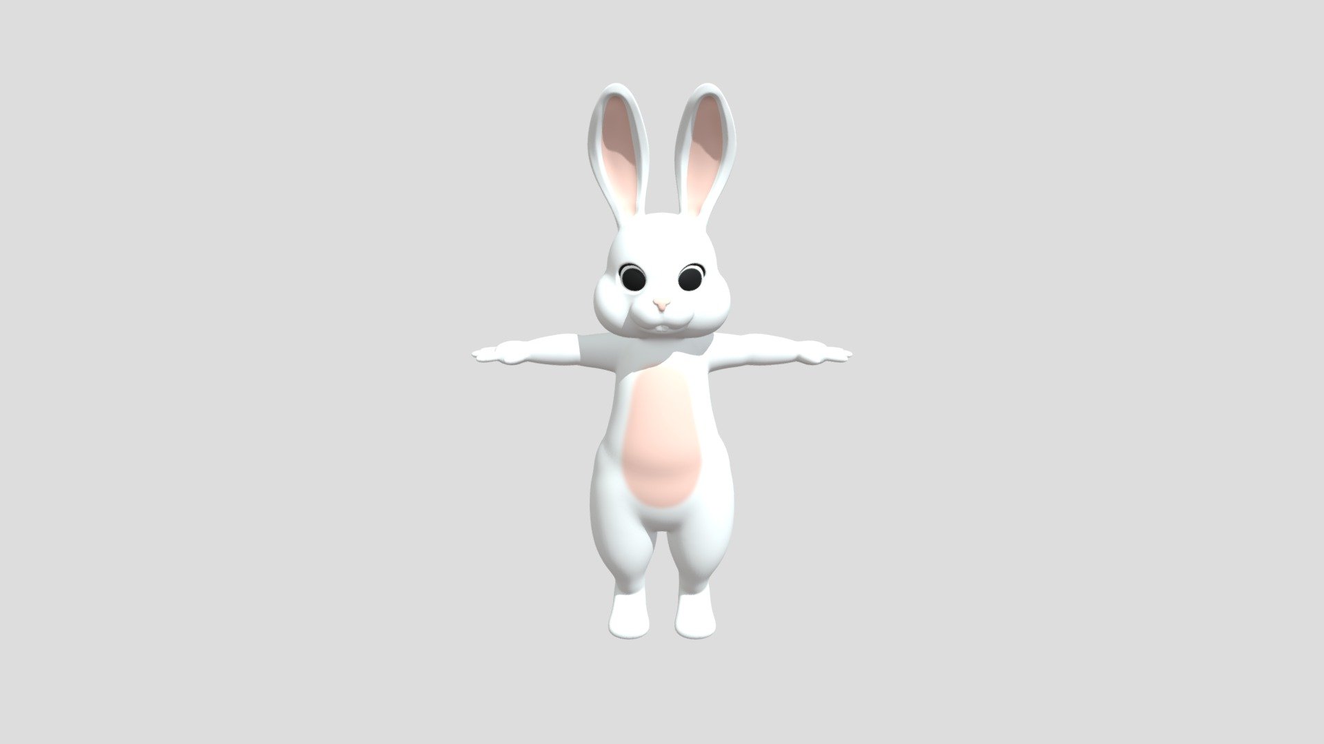 Noob Rabbit - Download Free 3D model by logbitaher244 [d3b55ce] - Sketchfab