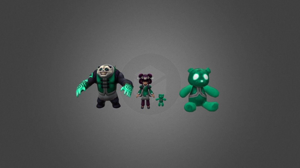 Jade Panda Annie - 3D model by war [d3b700c] - Sketchfab