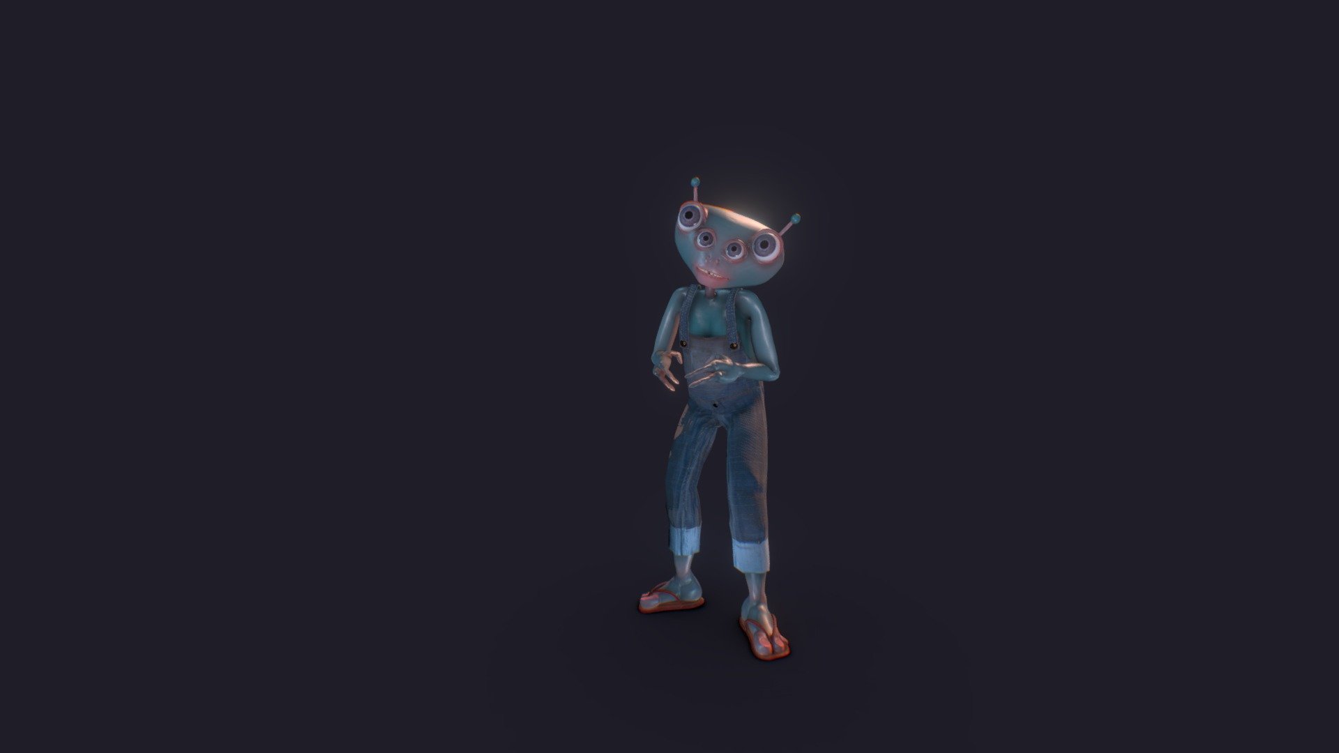BlipBloup the Alien - Download Free 3D model by Ines.simeon [d3b793e ...