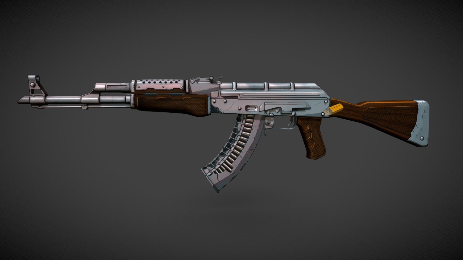 Ak-47 - 3D model by corob88 [d3b7b7c] - Sketchfab