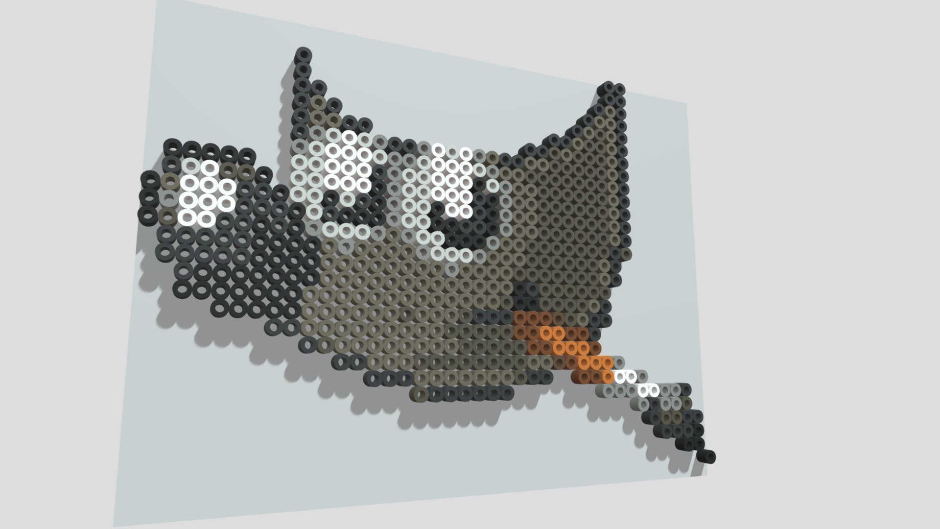 Gimp Logo done as Beads/Perler pieces - Download Free 3D model by cs ...