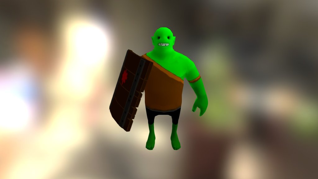 Goblin With Shield - 3D model by thecrow [d3b9d19] - Sketchfab