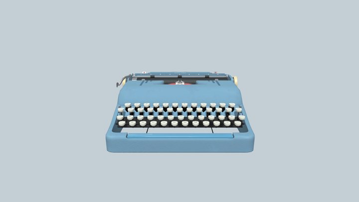 Typewriter 3D models - Sketchfab