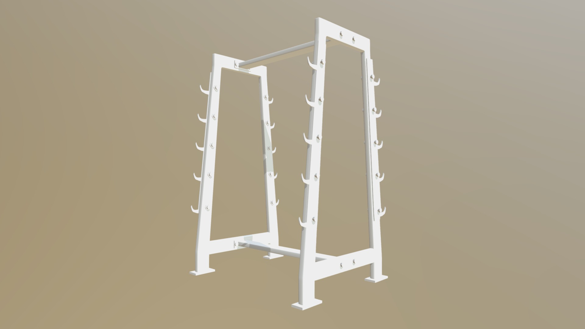 Barbell Rack - 3D model by xLancerr [d3c1077] - Sketchfab