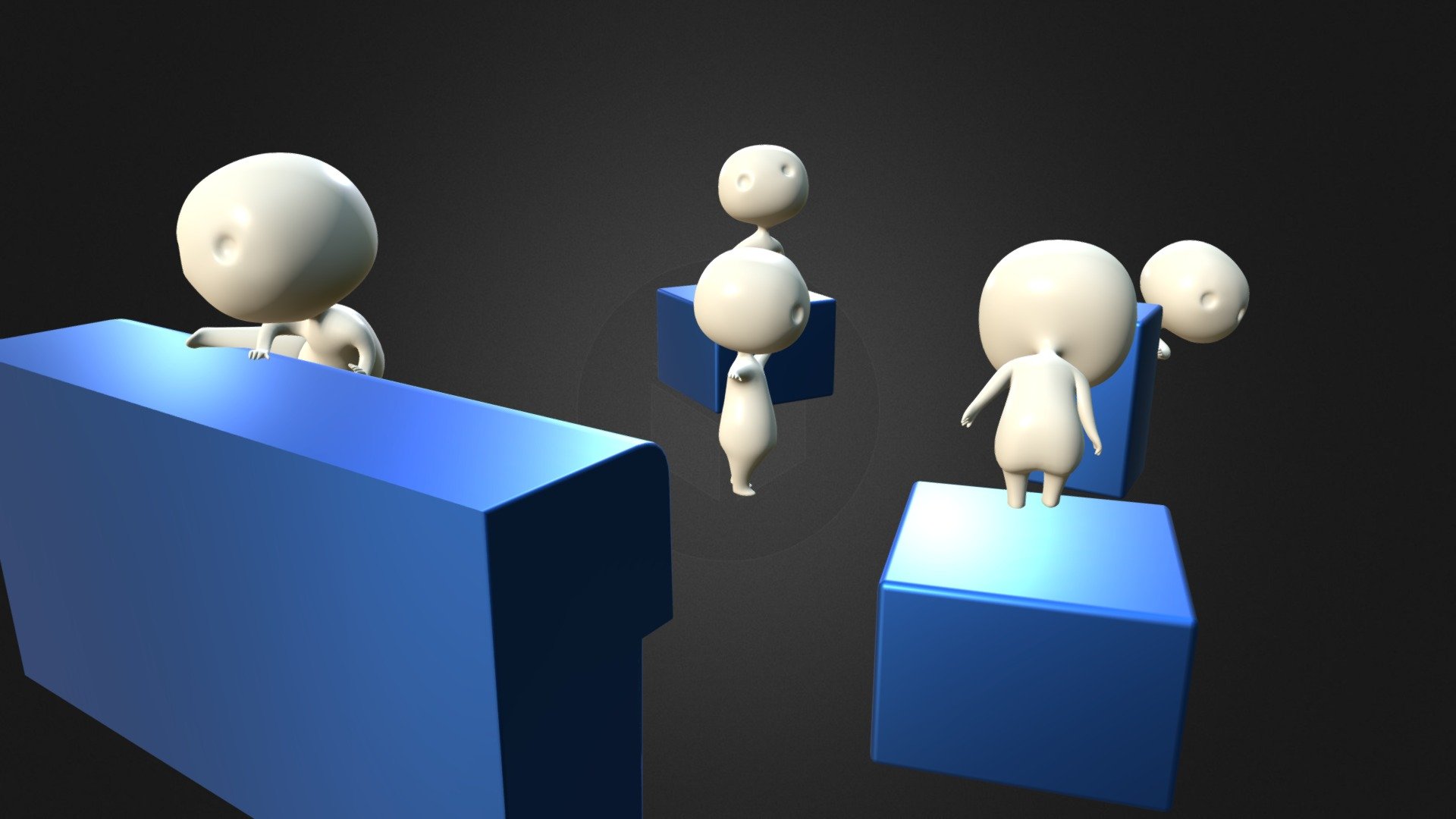 Little Fellows - 3D model by polymatronic [d3c317a] - Sketchfab